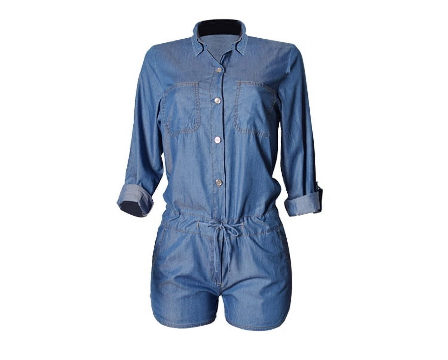 Generic Spring High-End Lyocell Denim Jumpsuit Large Sizes Availiable ...