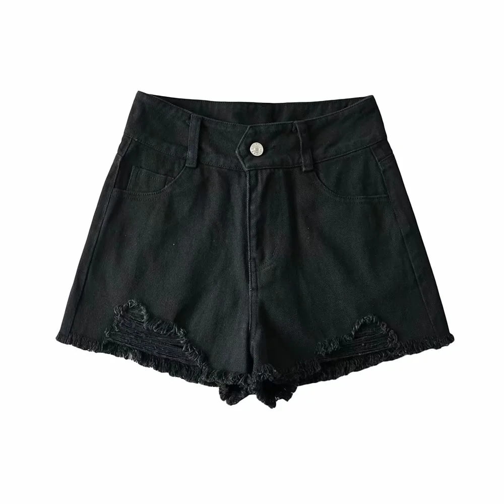 Generic Street Fashion Trends Arrow High Waist Denim Shorts Women's ...