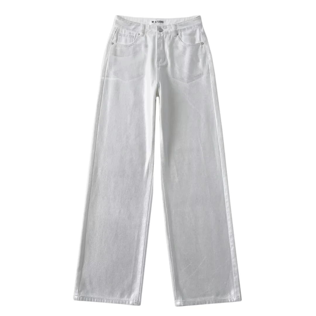 Generic Street Hot Girl Retro High Waist Loose Wide Leg Pants Tide ...