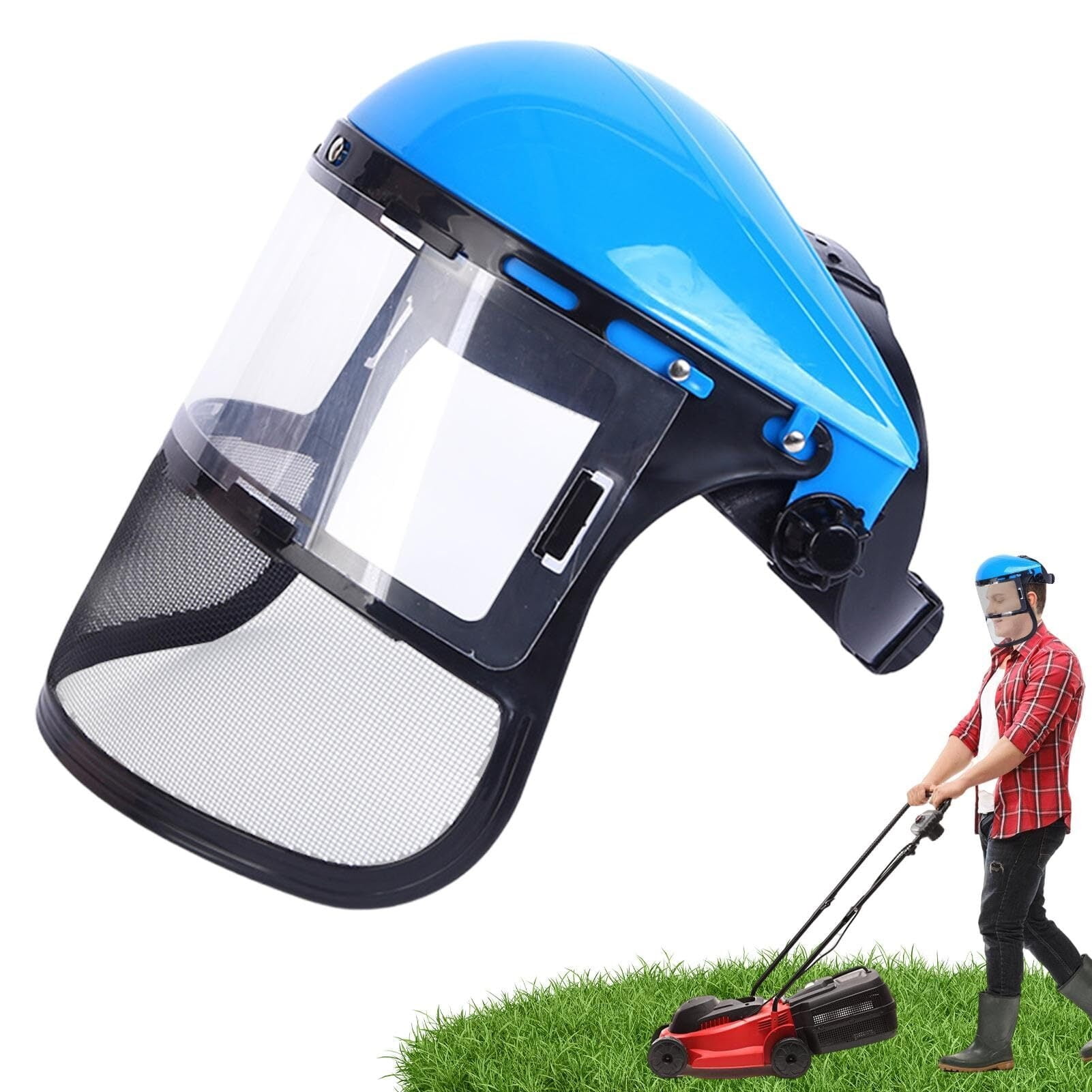 Generic Strimming Face Shield Logging Helmet, Safety Face Shield ...