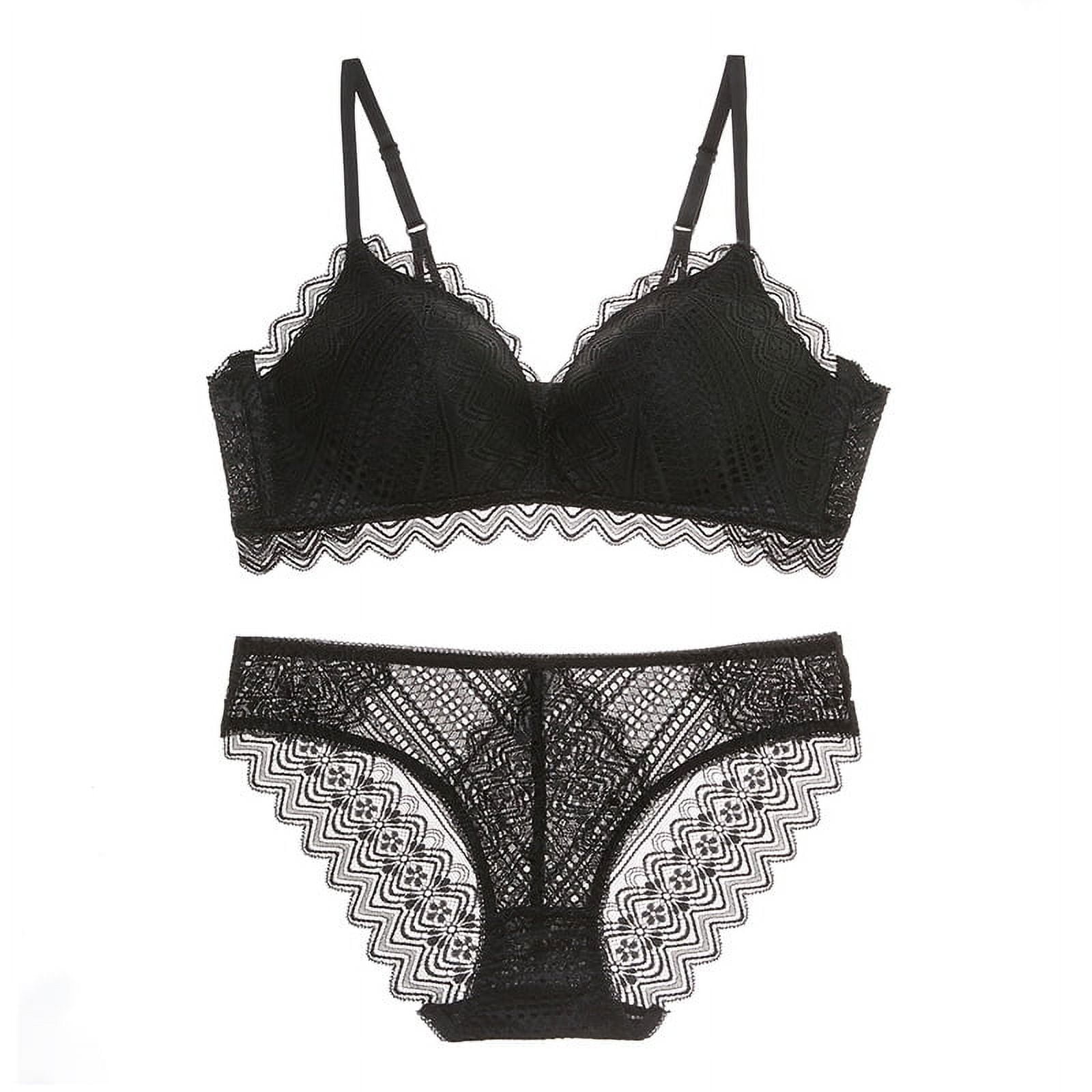 Generic Summer New Lace Wireless Thin Cotton Cup Comfortable Bra Set ...