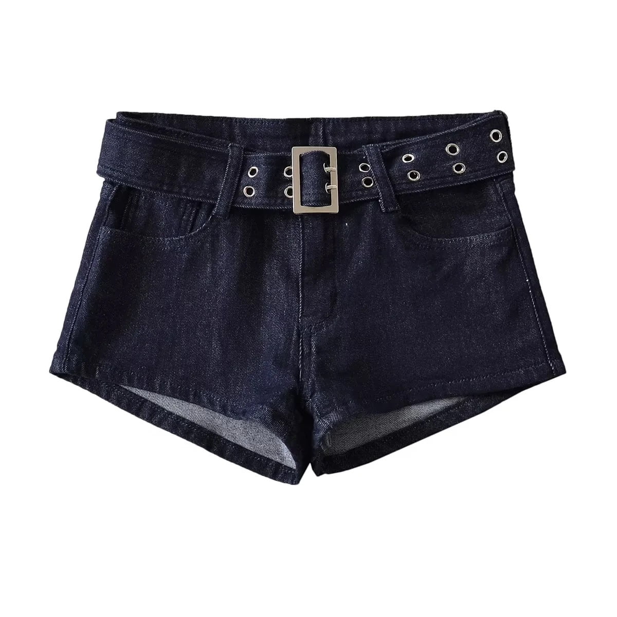 Generic Sweet Cool Girl Denim Shorts Women's Summer Height Belt Belt ...