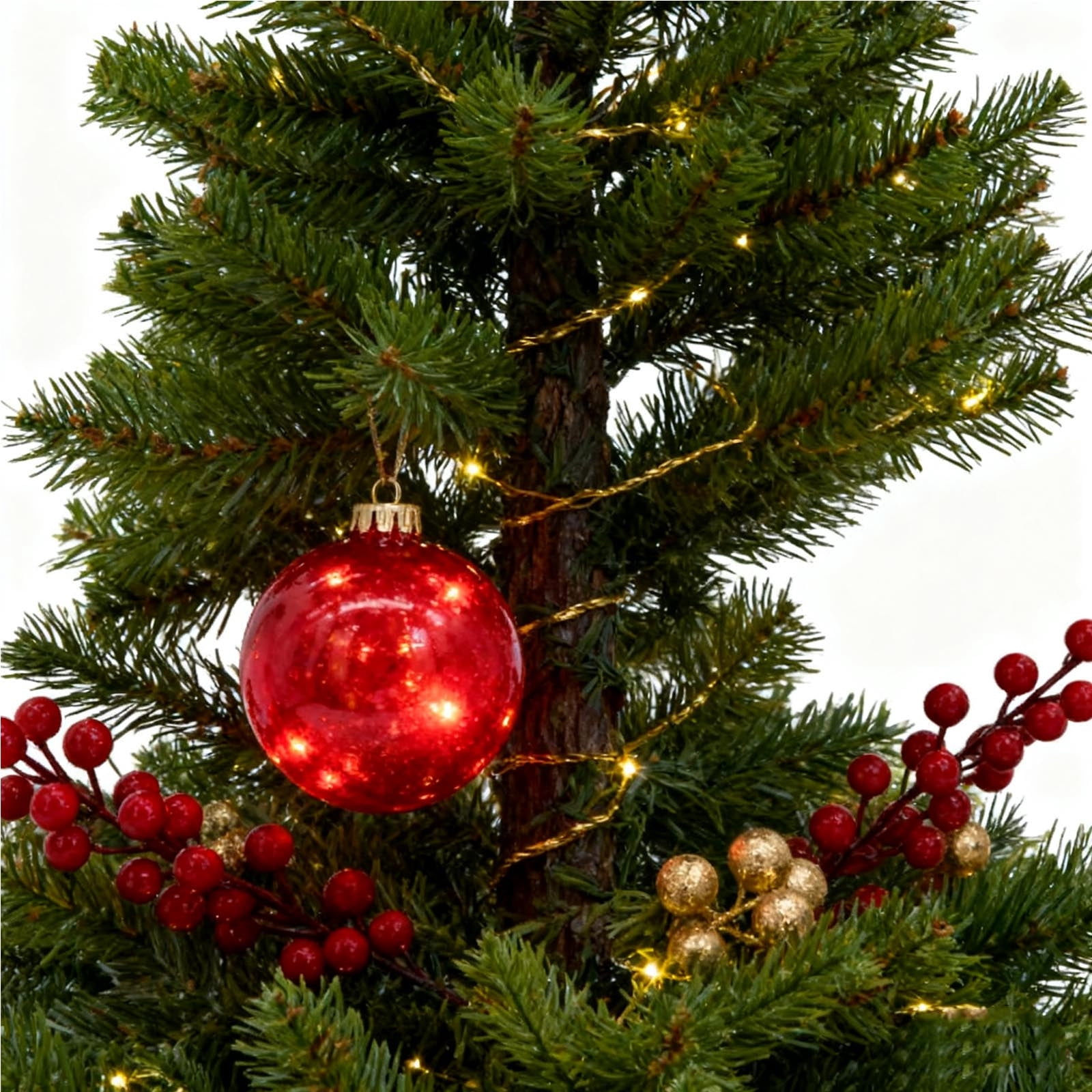 Generic Tabletop Christmas Ornaments, Pre-Lit with Warm White LEDs ...