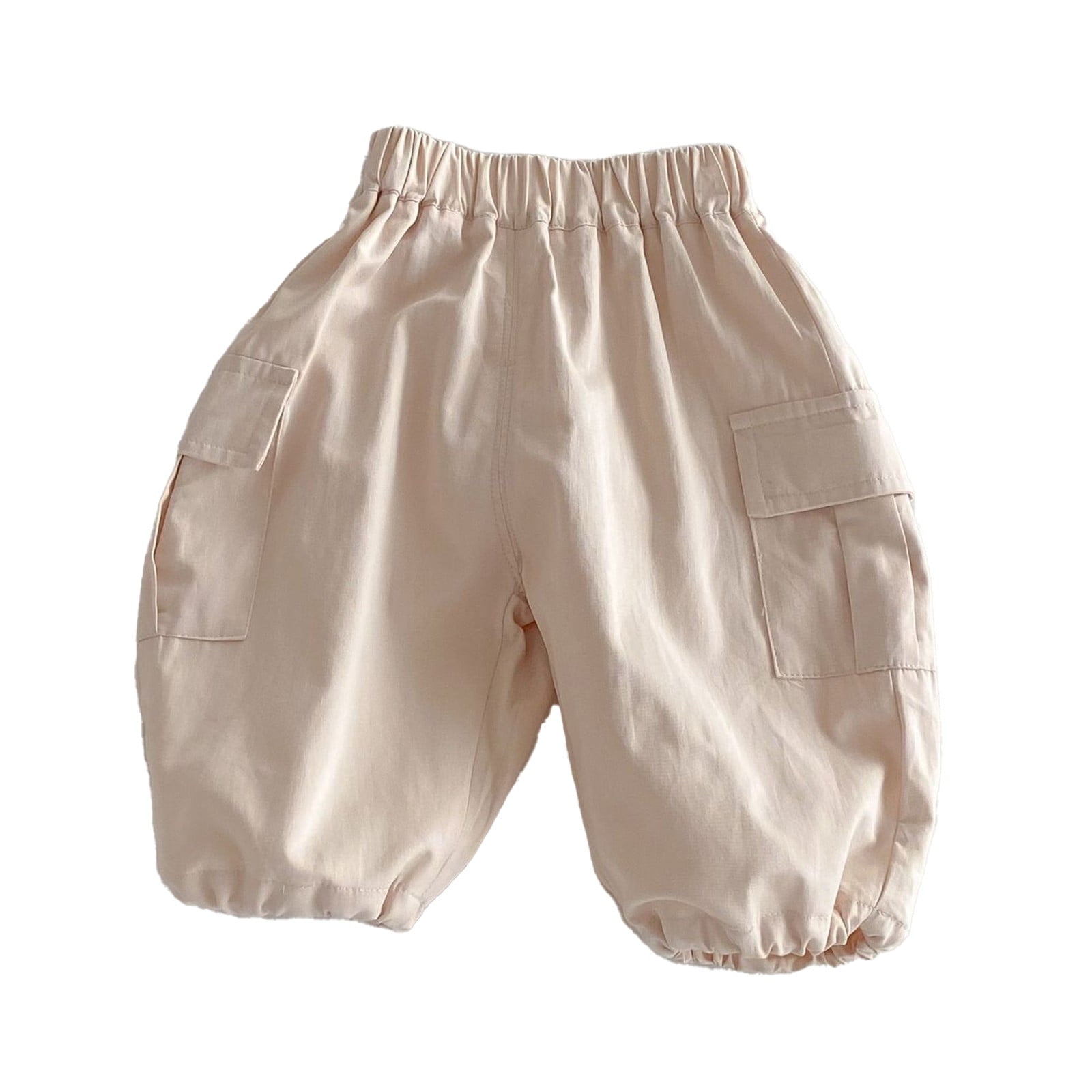 Generic Teenage Girls' Oversized Denim Pants Children's Solid Color ...