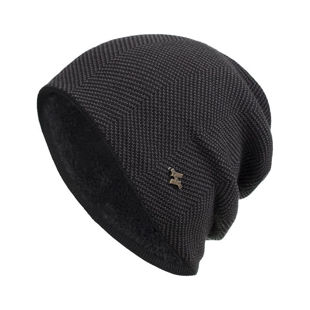 Generic Thermal Knit Beanie For Cold Weather Men Women Winter Trendy ...