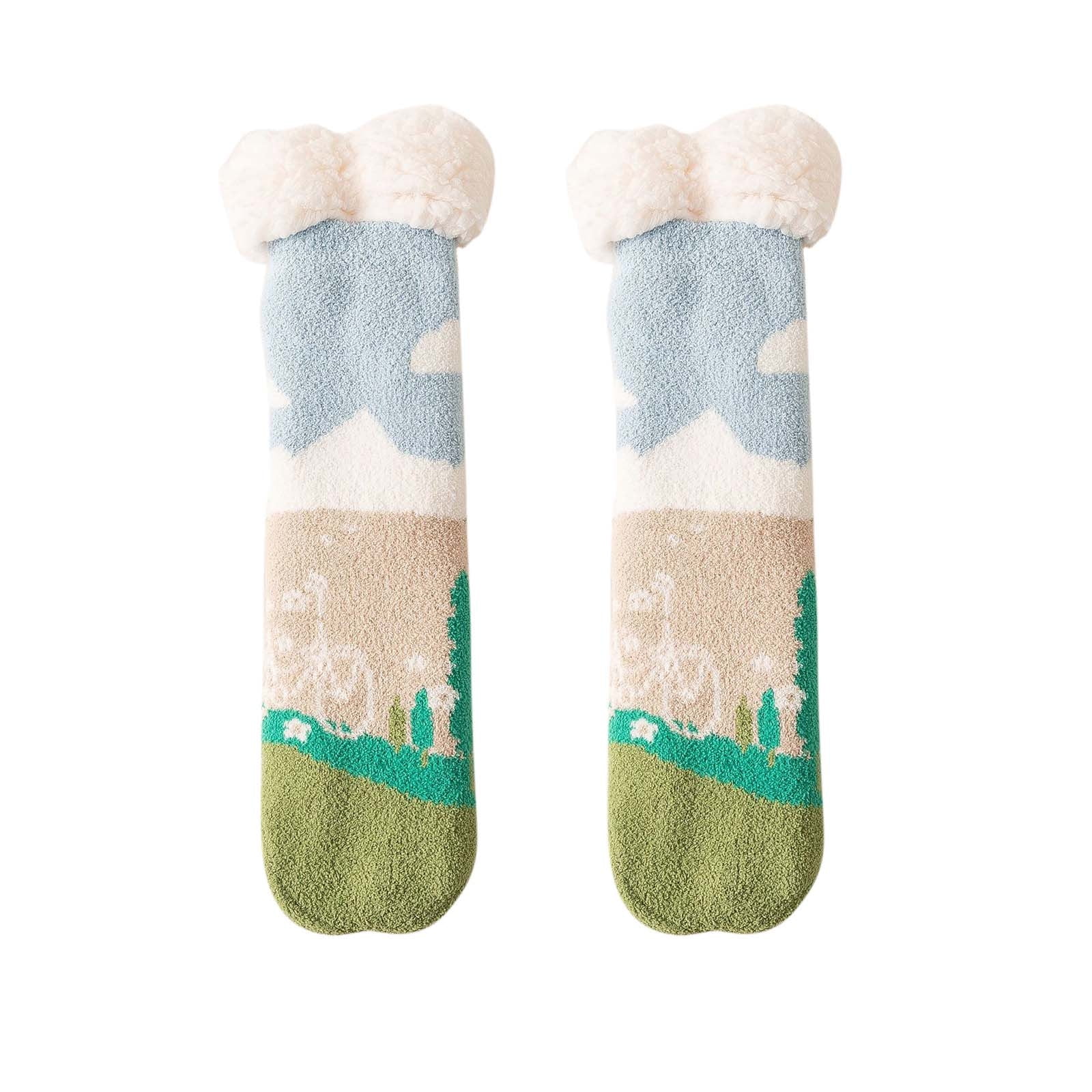 Generic Thick Winter Socks For Women, Cozy Fleece-Lined Home Socks For ...