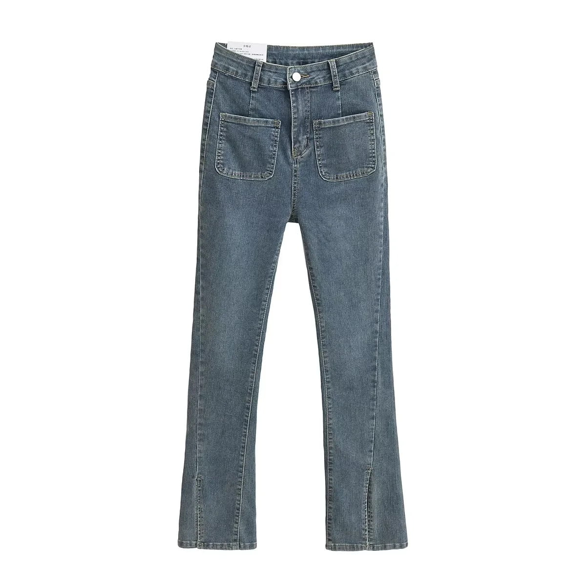 Generic Three-Color Popular Slit Slightly Flared Jeans Women's 2025 ...