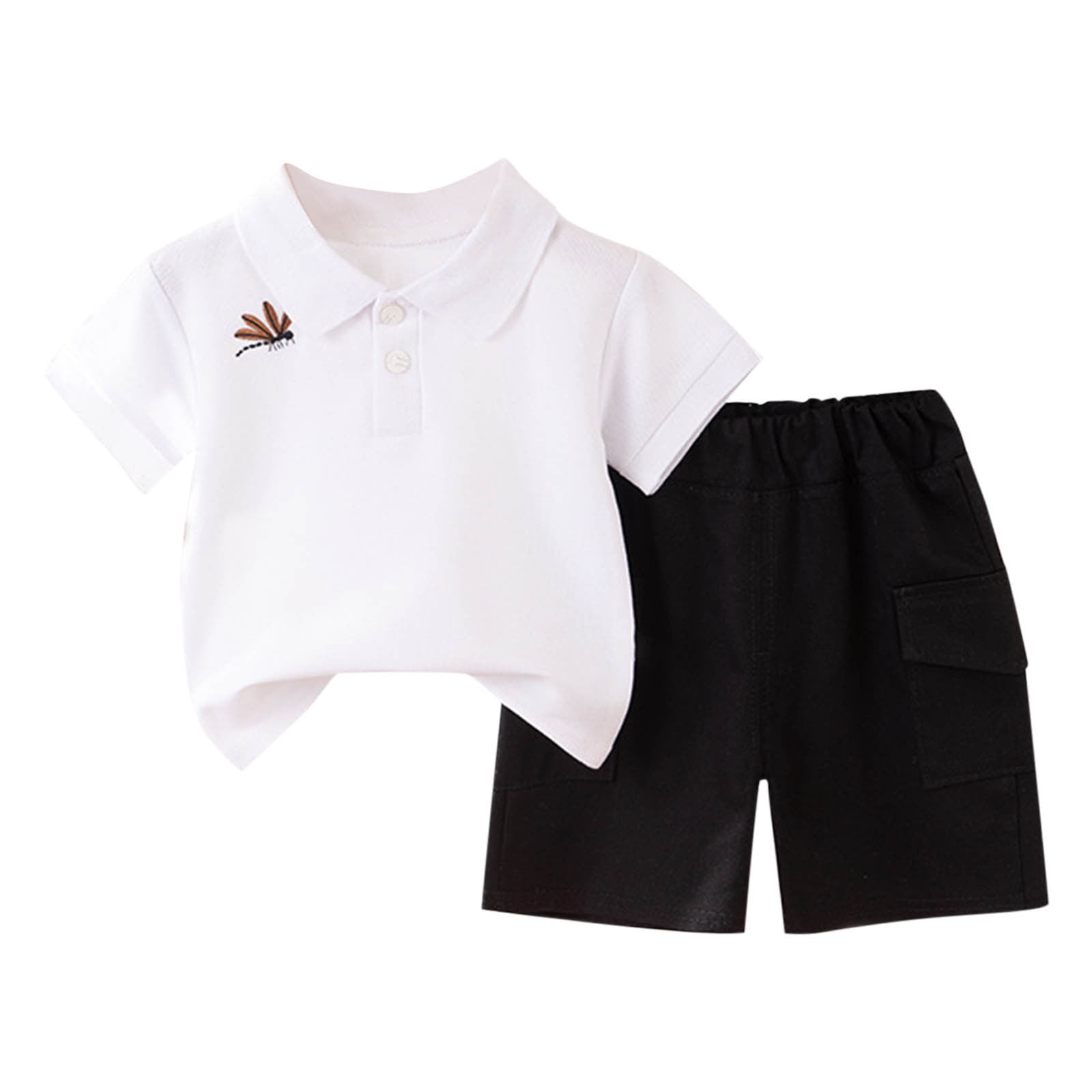 Generic Toddler Baby Boys Summer Outfits Short Sleeve Polo Shirt and ...