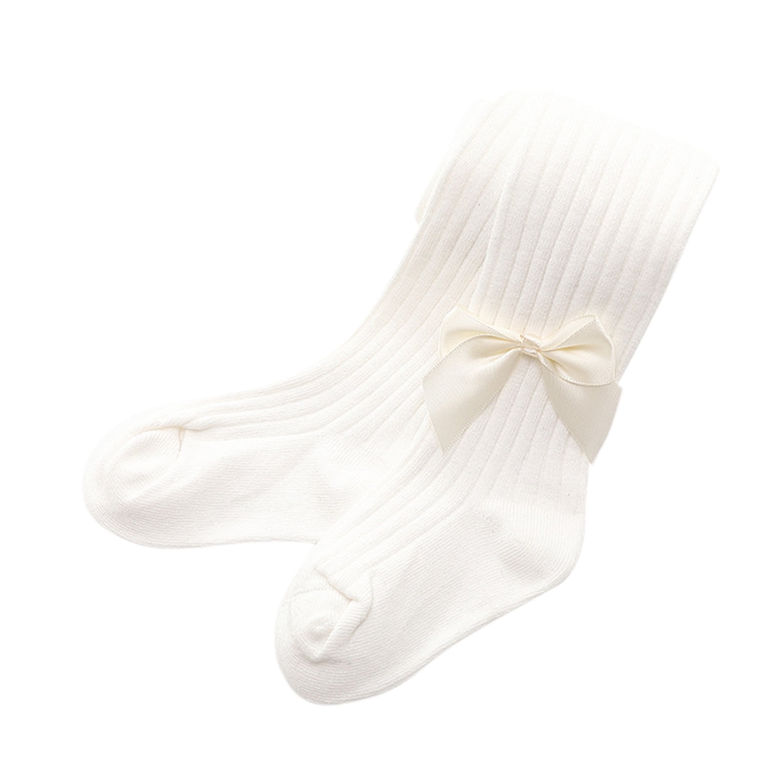Generic Toddler Baby Kid Girl Bow Stockings Solid Bow Warm Panty Hose ...