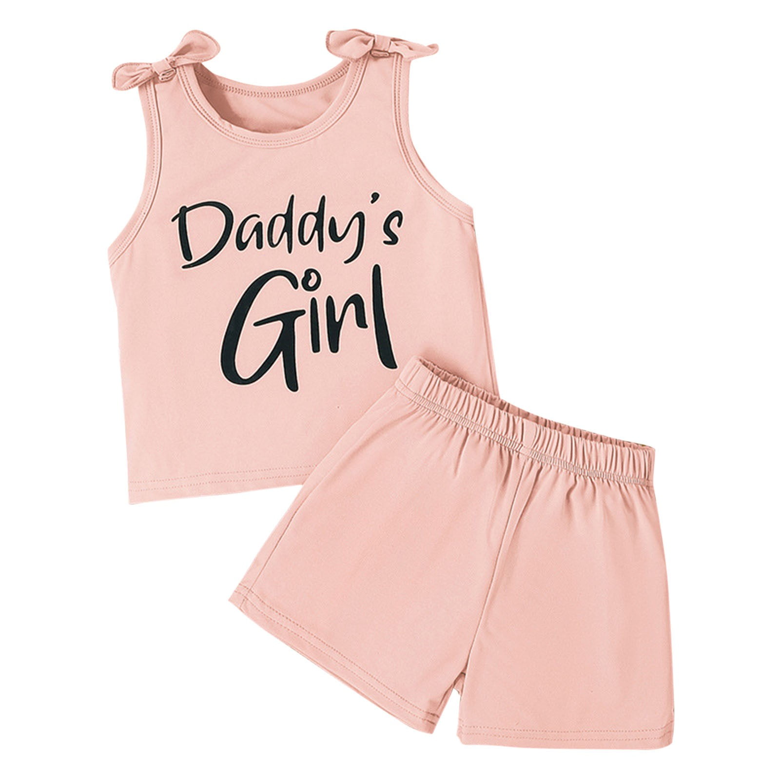 Generic Toddler Girls Baby Girl Summer Clothes Sleeveless T-Shirt and ...