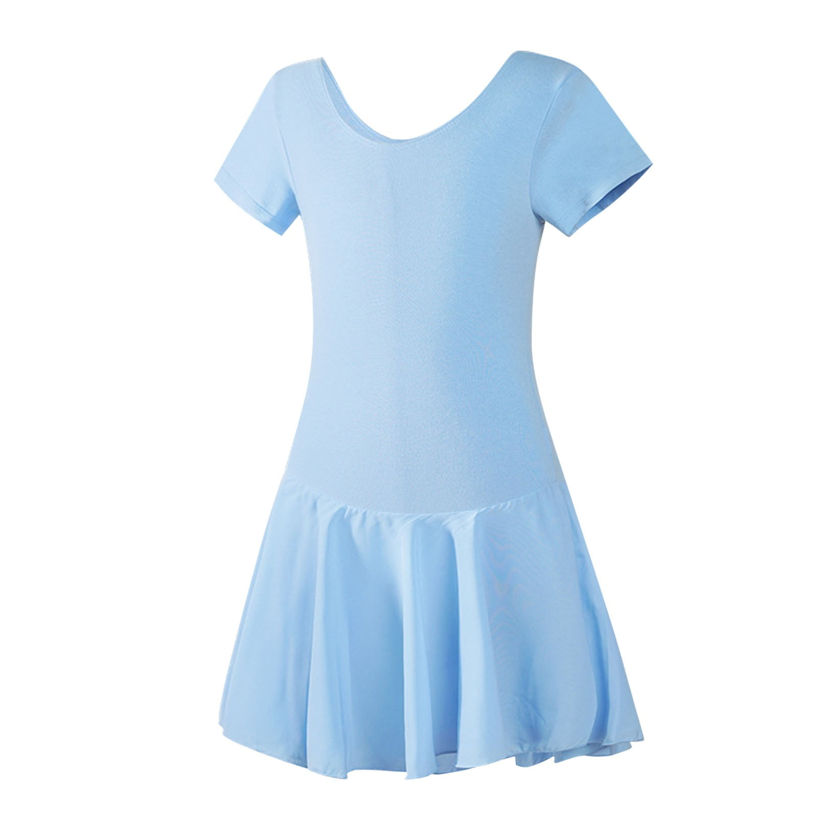 Generic Toddler Girls Ballet Dress Classic Short Sleeve Dance Costumes ...