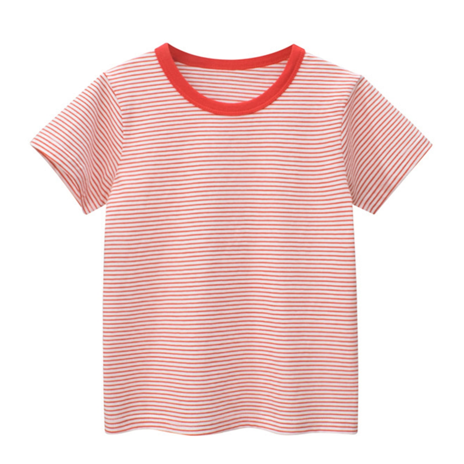 Generic Toddler Kids Baby Boys Girls Striped Short Sleeve Crewneck T ...