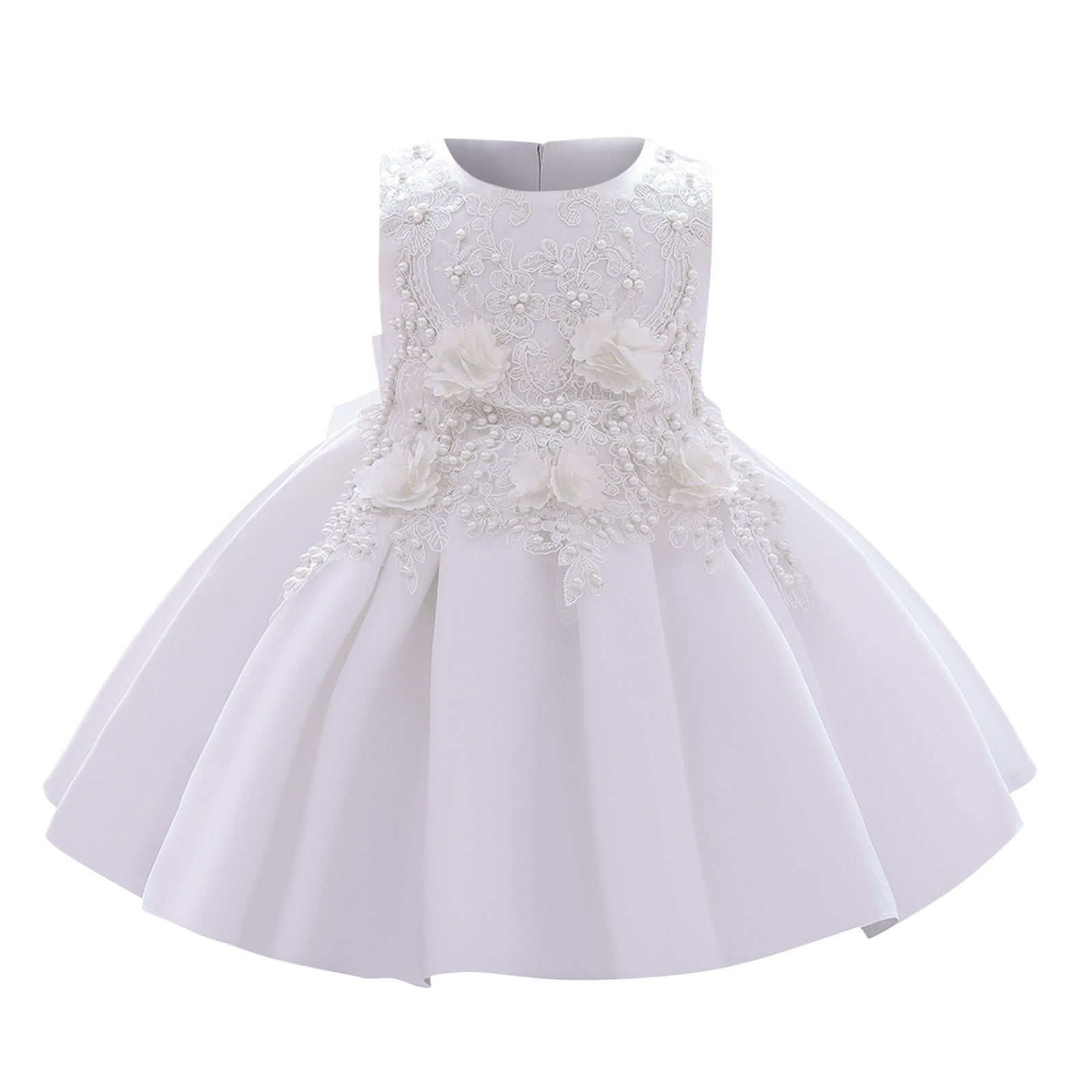 Generic Toddler Pageant Dress Kids Girls Ruffled Princess Bridesmaid ...