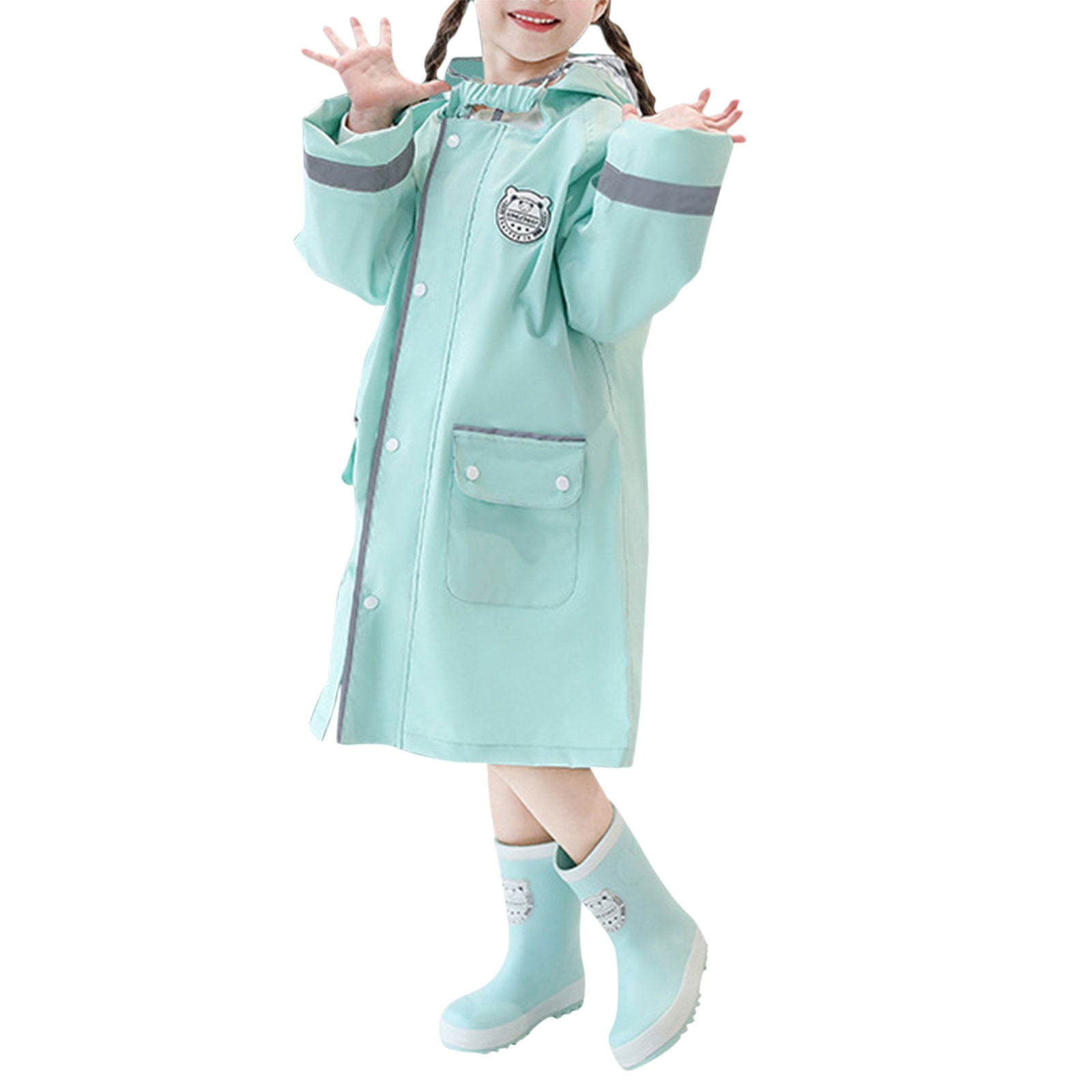 Generic Toddler Raincoat Boys Girls Rain Poncho Lightweight Waterpoof Kids Rain Jacket 3D ...