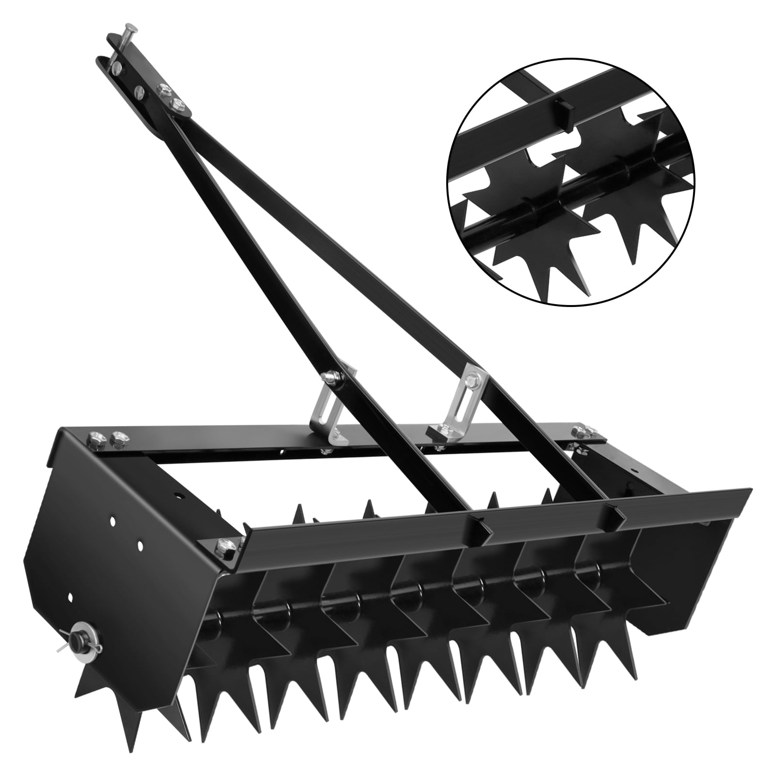 Generic Tow Behind Lawn Aerator with Universal Hitch, All-Terrain ...