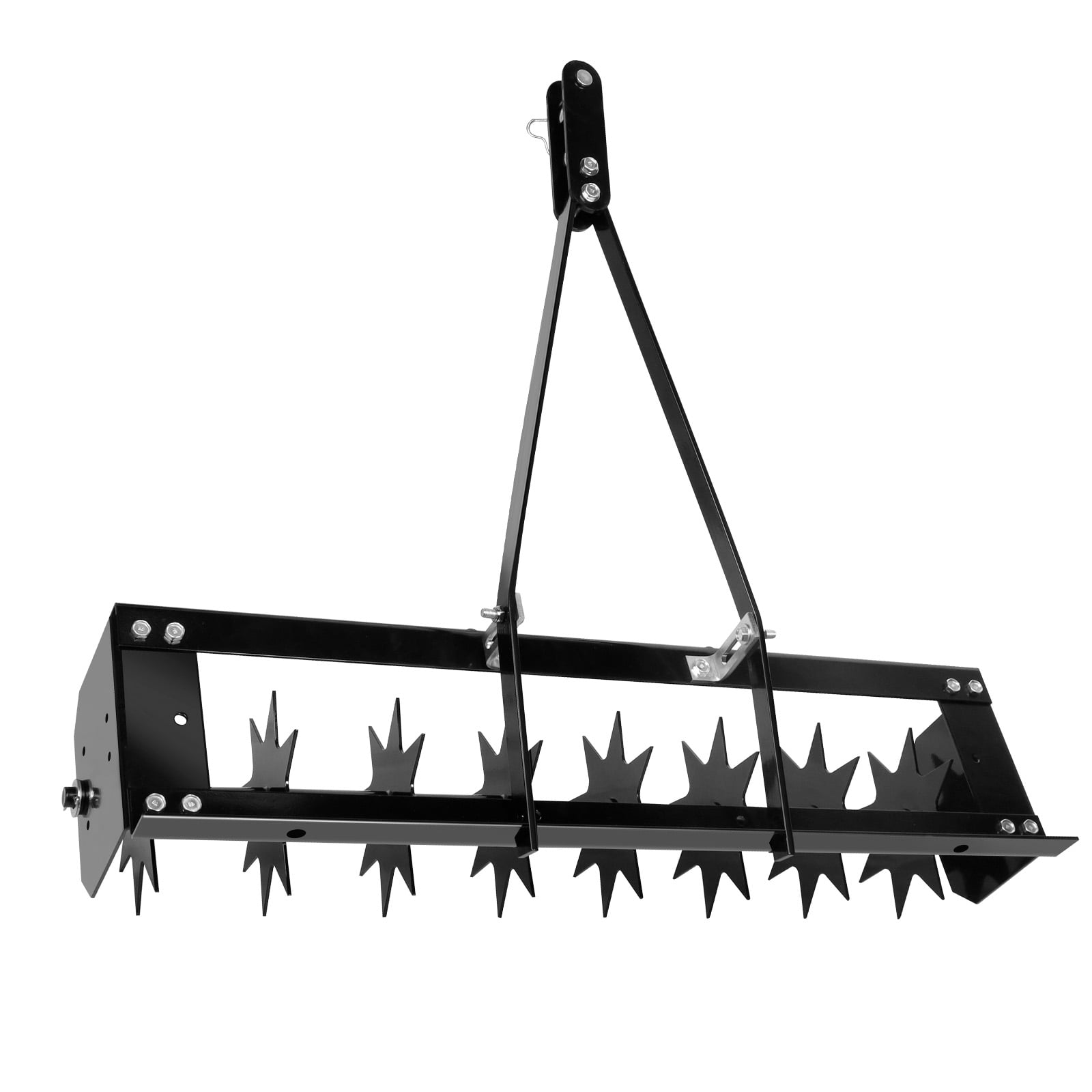 Generic Tow Behind Lawn Aerator with Universal Hitch, Heavy-Duty Steel ...