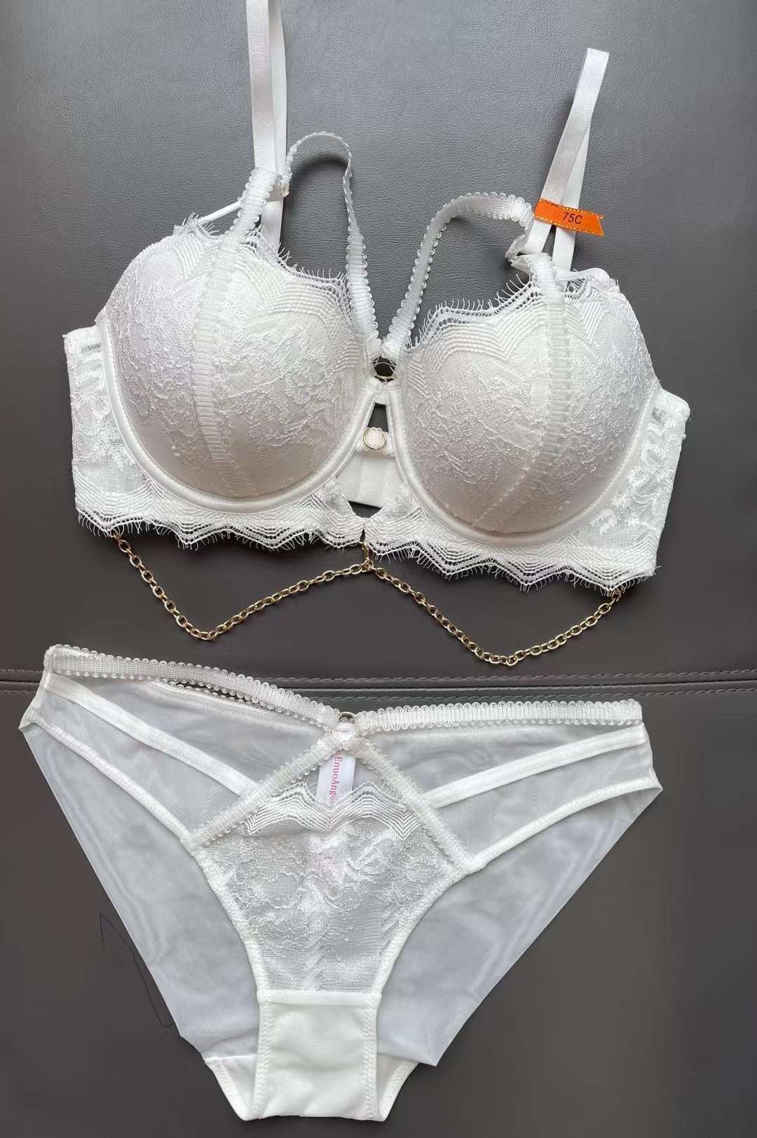 Generic Underwear Top Thin Bottom Thick Lace Bra Push up Bra Set Sexy ...