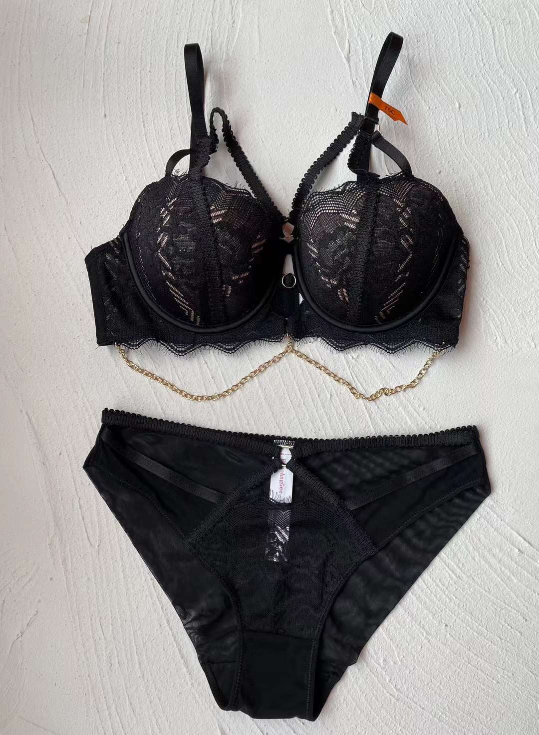 Generic Underwear Top Thin Bottom Thick Lace Bra Push up Bra Set Sexy ...