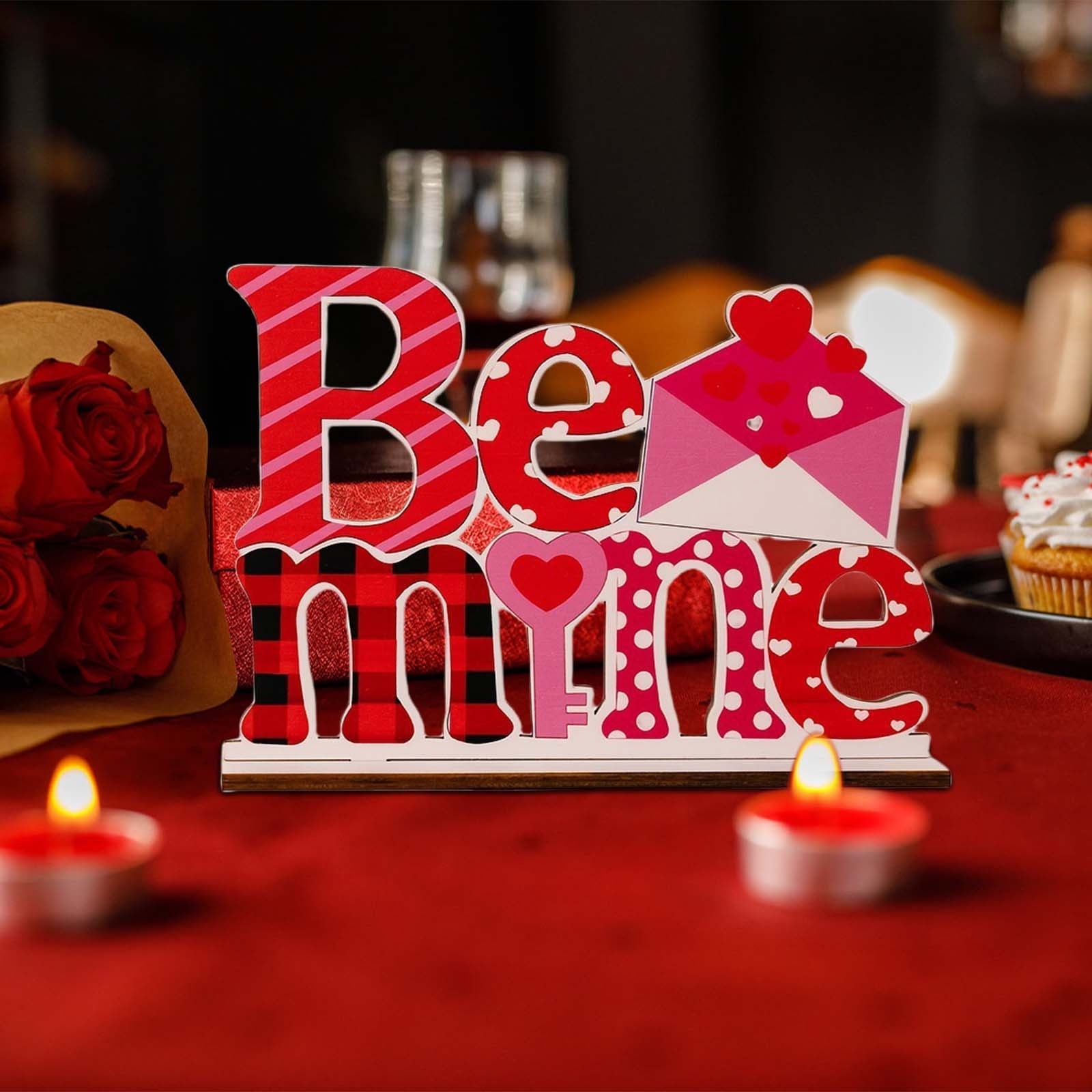 Generic Valentines Day Decor Love Wooden Table Sign, Anniversaries ...