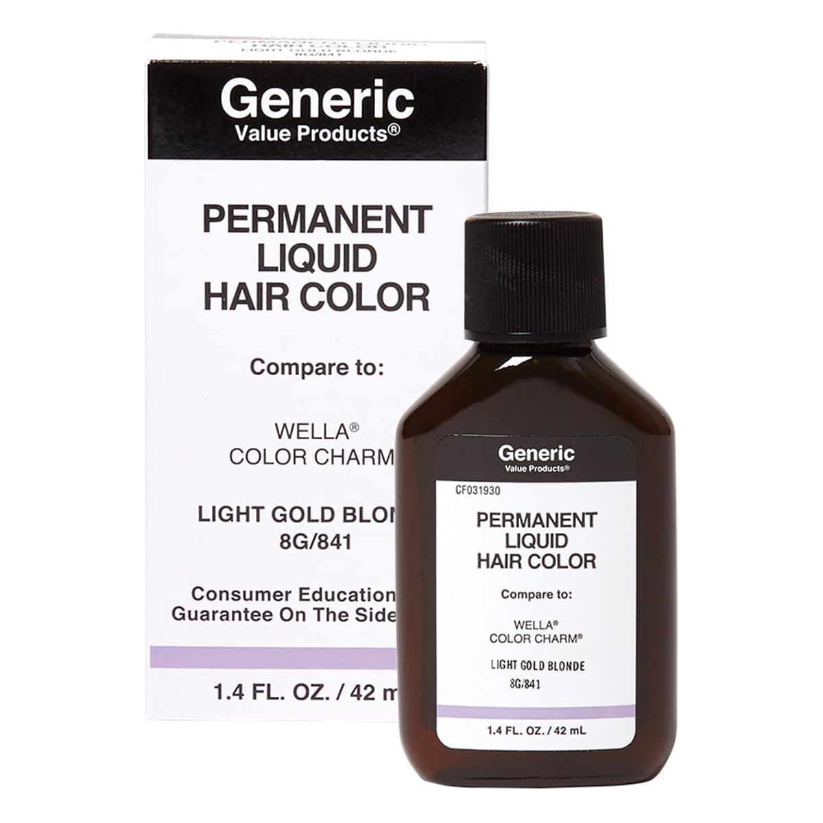 Generic Value Products 841 Light Gold Blonde Permanent Liquid Hair ...