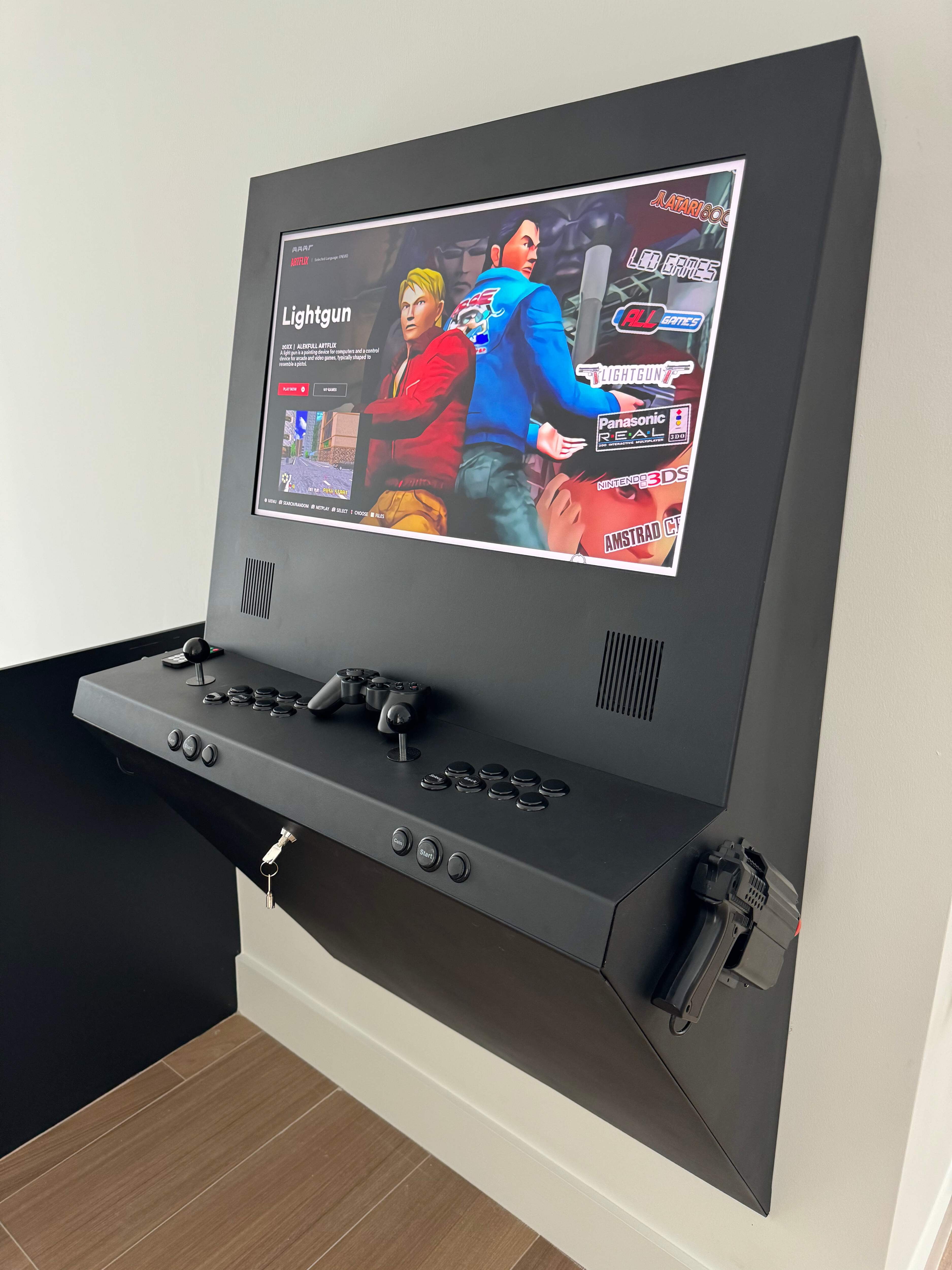 Generic Wall Mounted Arcade - Gaming PC (Fine Texture Black) - Walmart.com