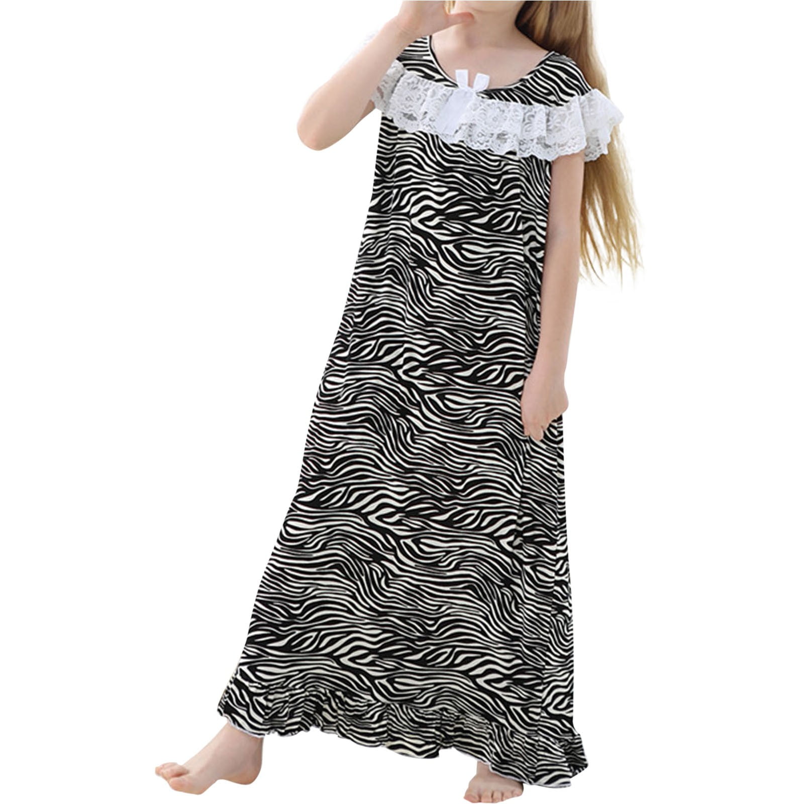 Generic Walmart Deals Little Girls Big Girls Lace Shoulder Crew Neck ...