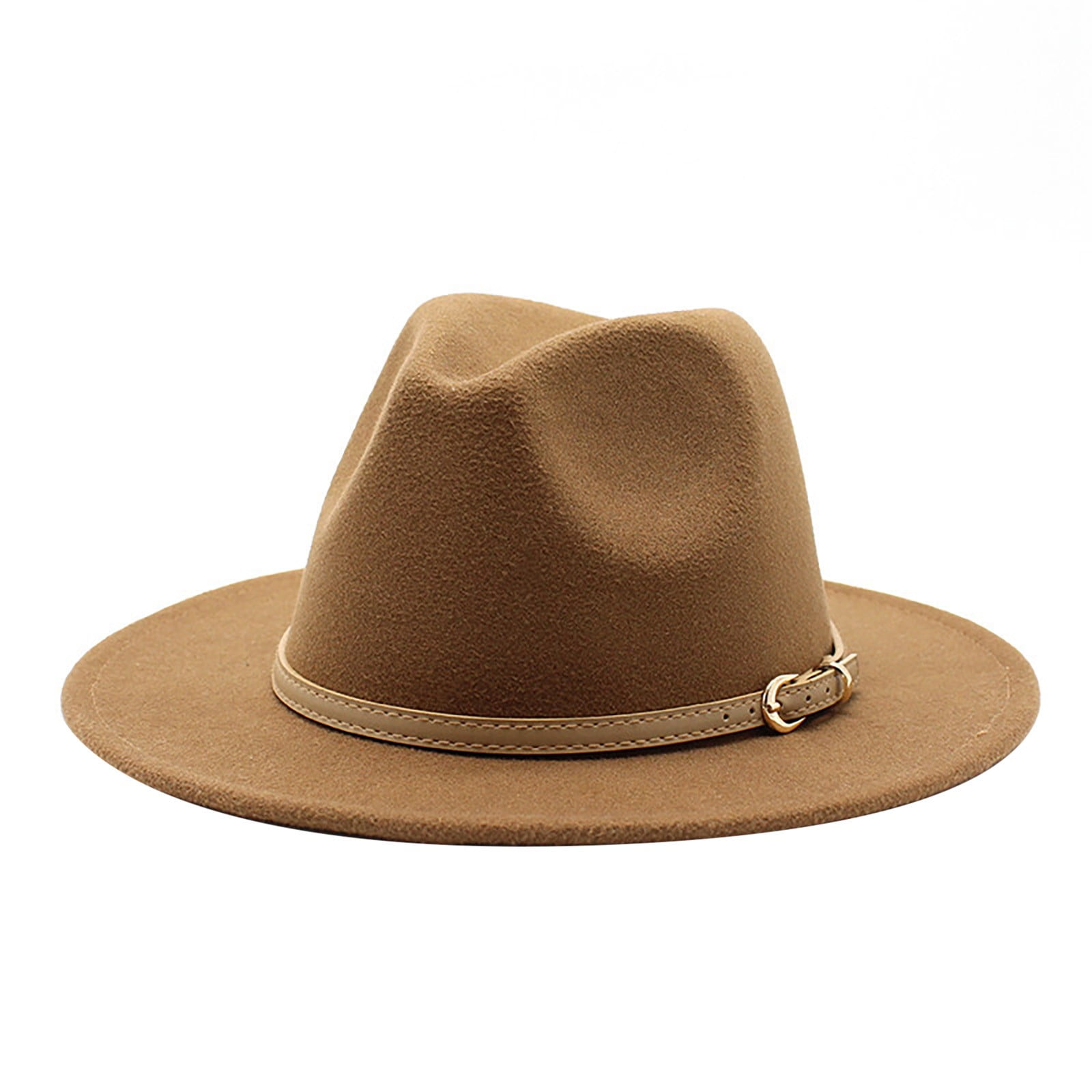 Generic Western Cowboy Hat For Women Classic Roll Up Buckle Belt Women ...