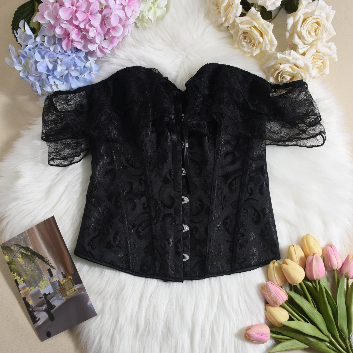 Generic Wind Women's New Thin Lace Fishbone Sexy Strapless Shapewear ...