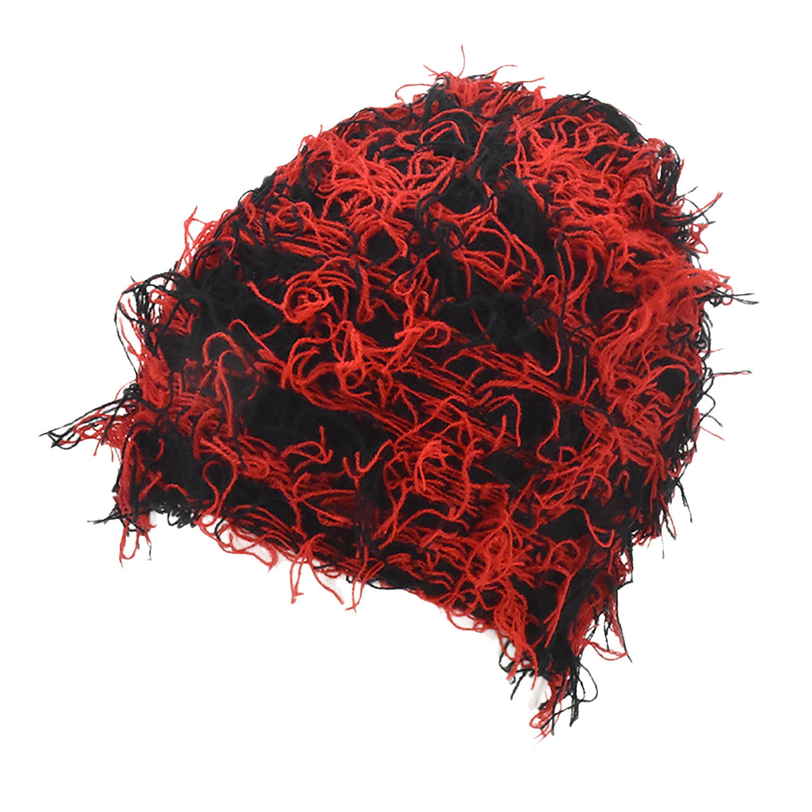 Generic Winter Warm Knitted Beanie Outdoor Fuzzy Winter Hat Knit Beanie ...