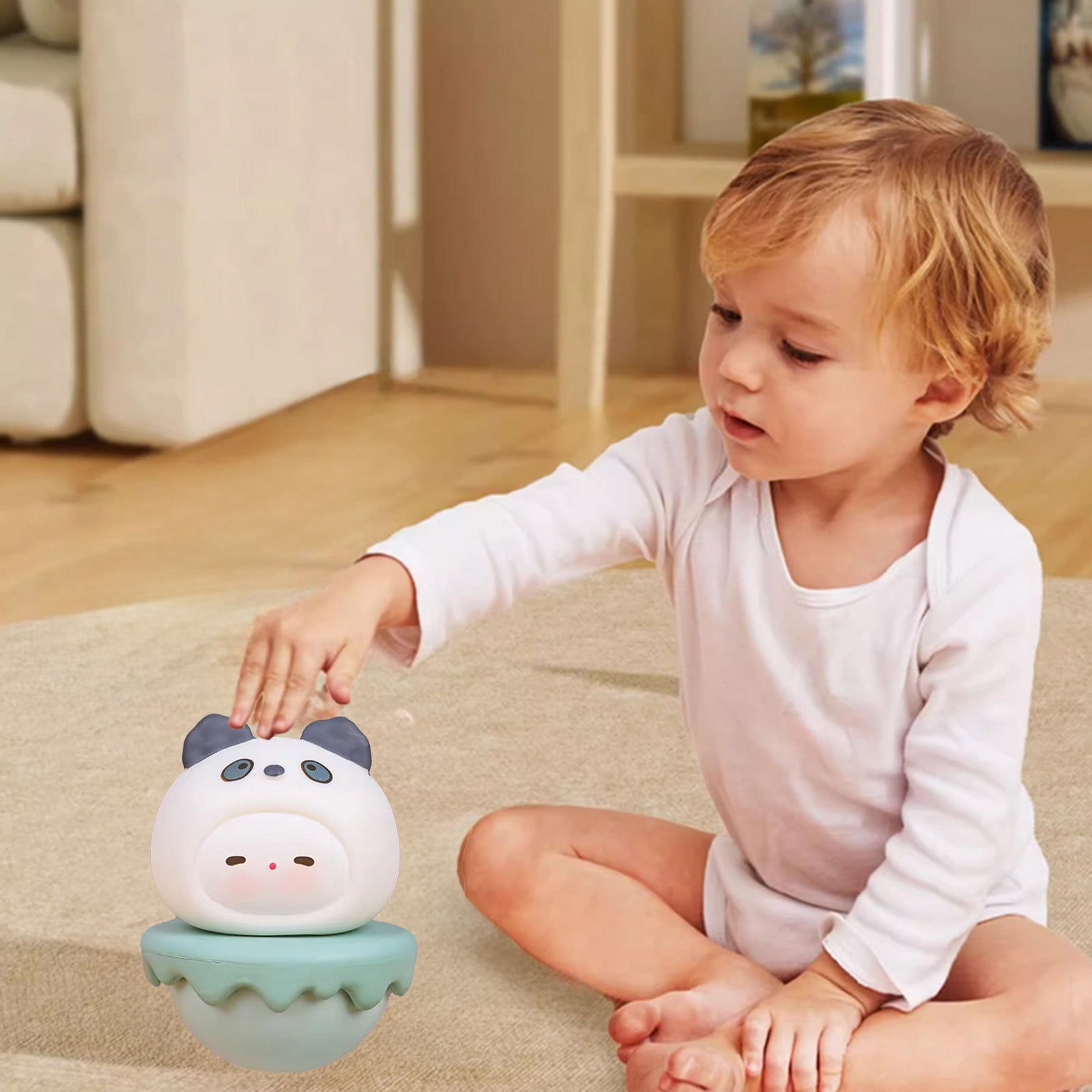 Generic Wobbler/Wobble Toy, Roly Poly Tumbler, Baby Tummy Time Toy ...