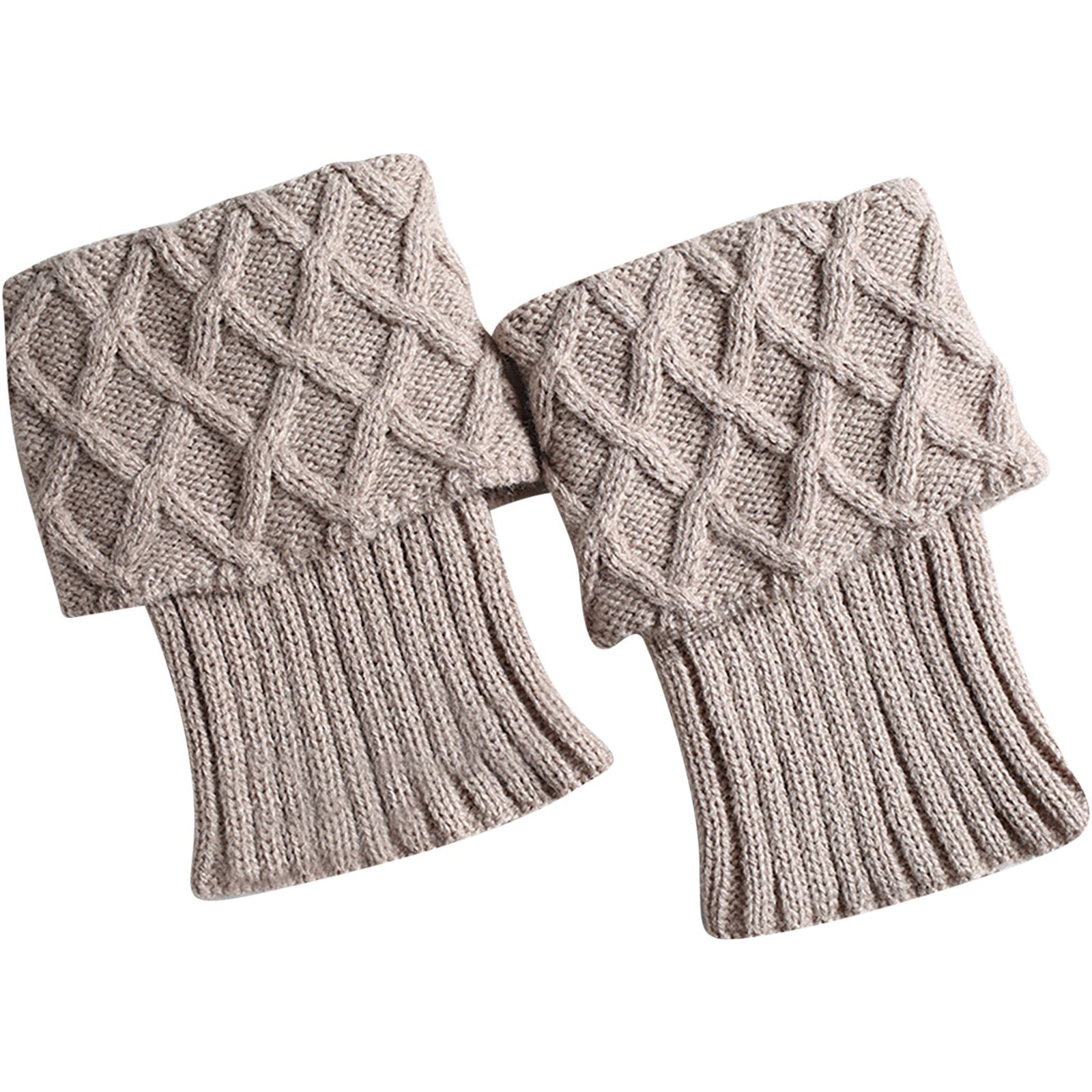 Generic Women Boot Cuffs Knitted Crochet Short leg Warmers Winter ...