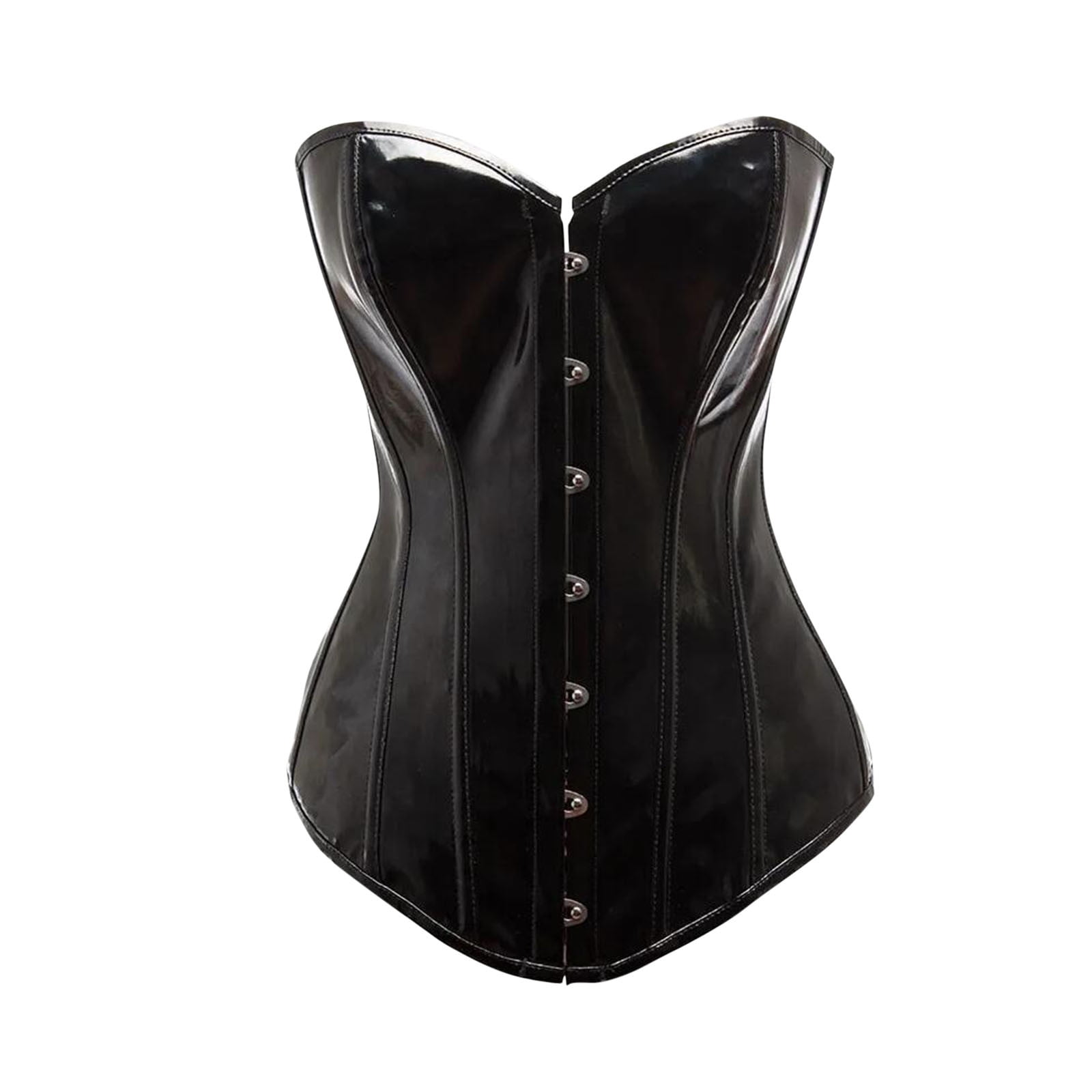 Generic Women PVC Leather Steampunk Gothic Wasit Trainer Underbust ...