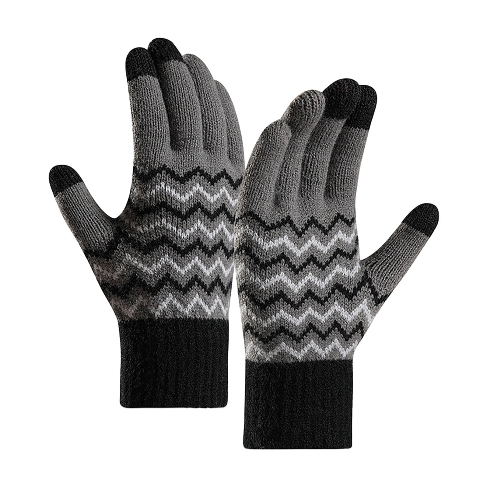 Generic Women'S Touchscreen Winter Gloves Knitted Mittens For Men And Women, Men Gloves With ...
