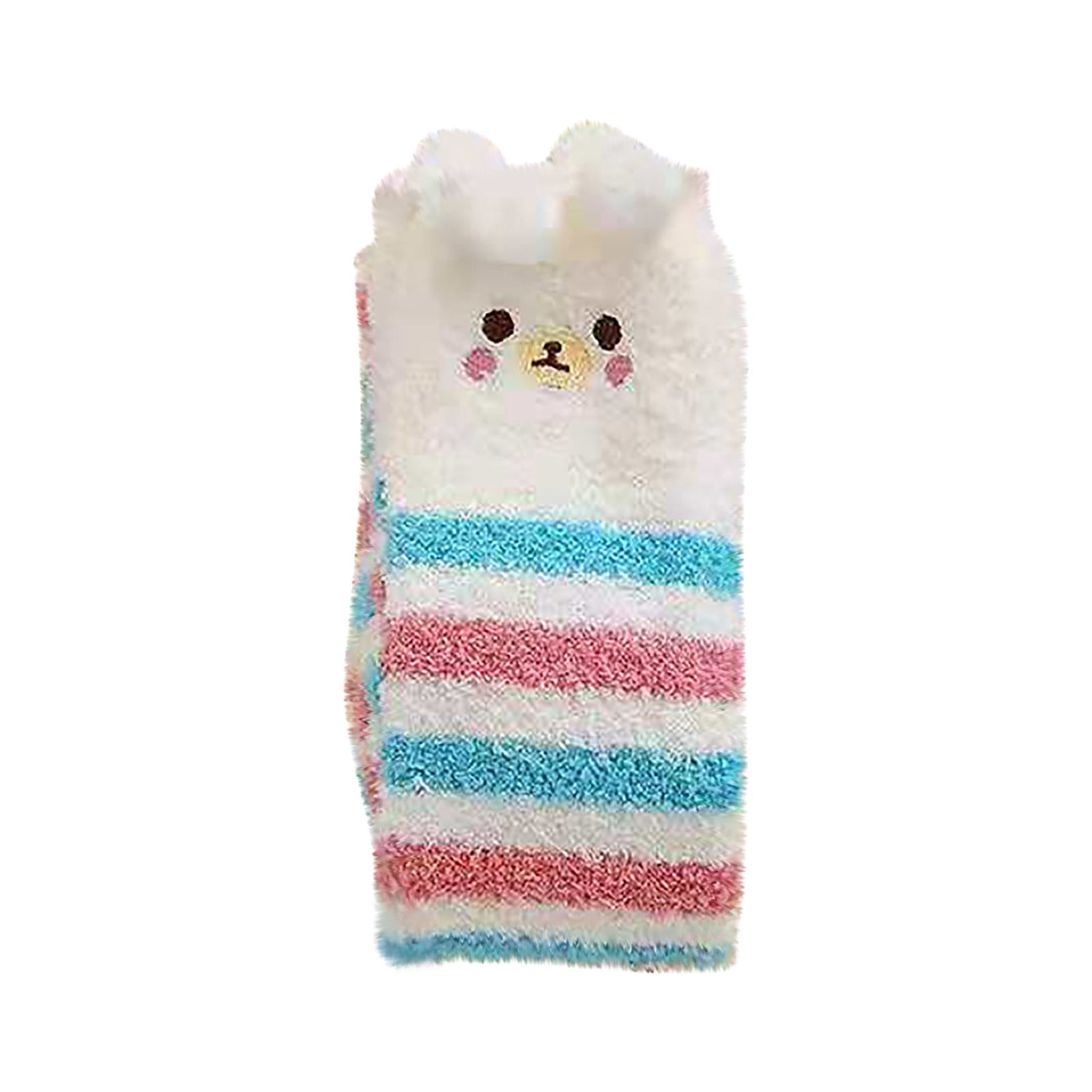 Generic Women's Animal Knee Length Coral Wool Thickened Warm Half Plush ...