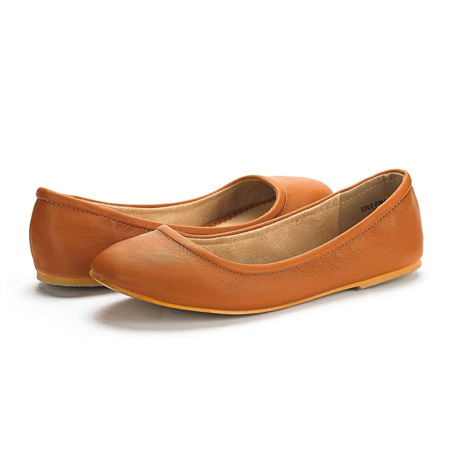 DREAM PAIRS Women's Flats Solid Plain Walking Classic Casual Ballet ...