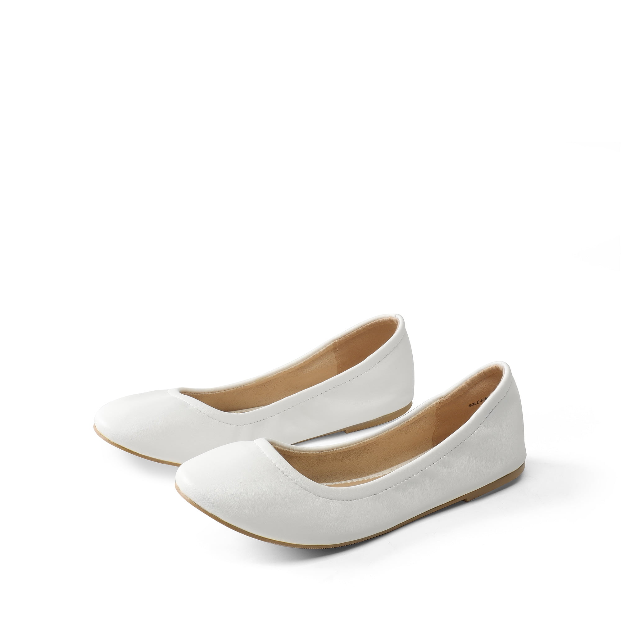 DREAM PAIRS Women's Flats Solid Plain Walking Classic Casual Ballet ...