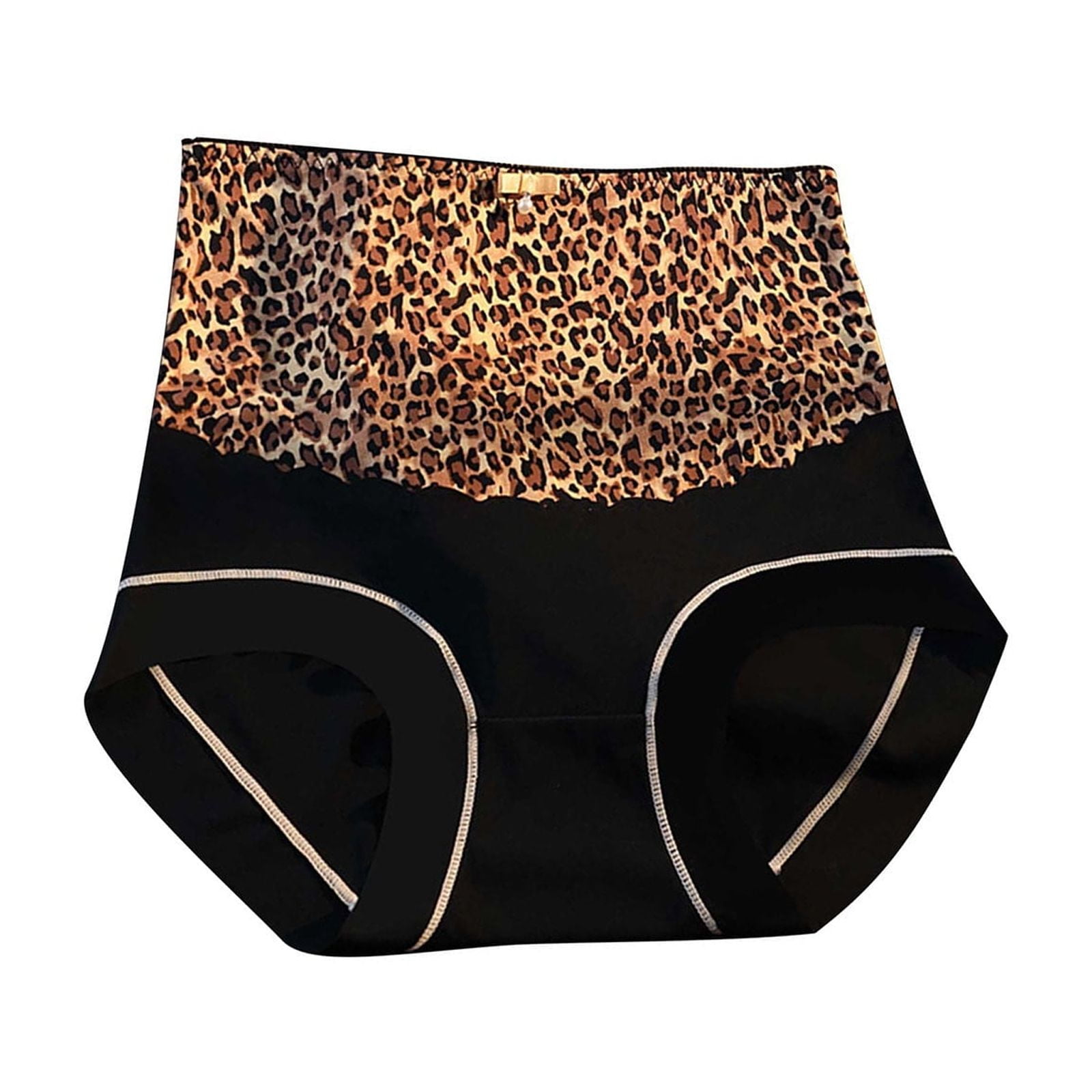 Generic Women's Lace Sheer Leopard Print Briefs High Rise Sexy ...