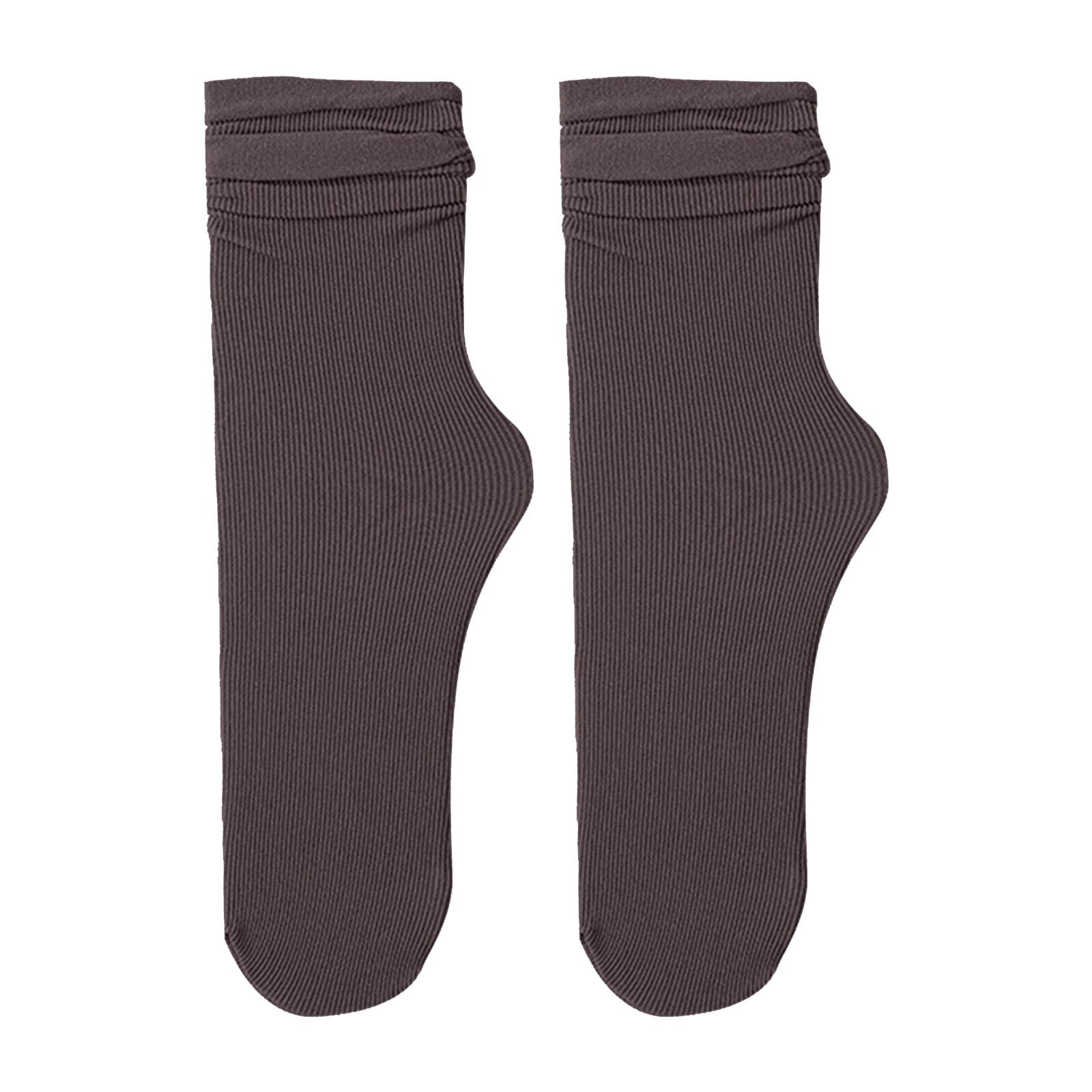 Generic Women's Summer And Autumn Thin Ice Socks Solid Simple Ice Silk ...