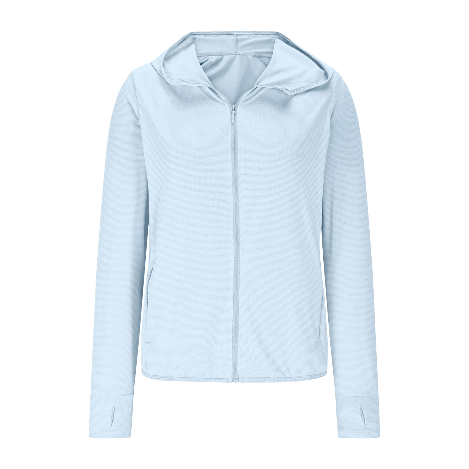 Generic Women's UPF 50+ UV Sun Protection Clothing Zip Up Lightweight Hoodie Hiking Sun Shirt ...