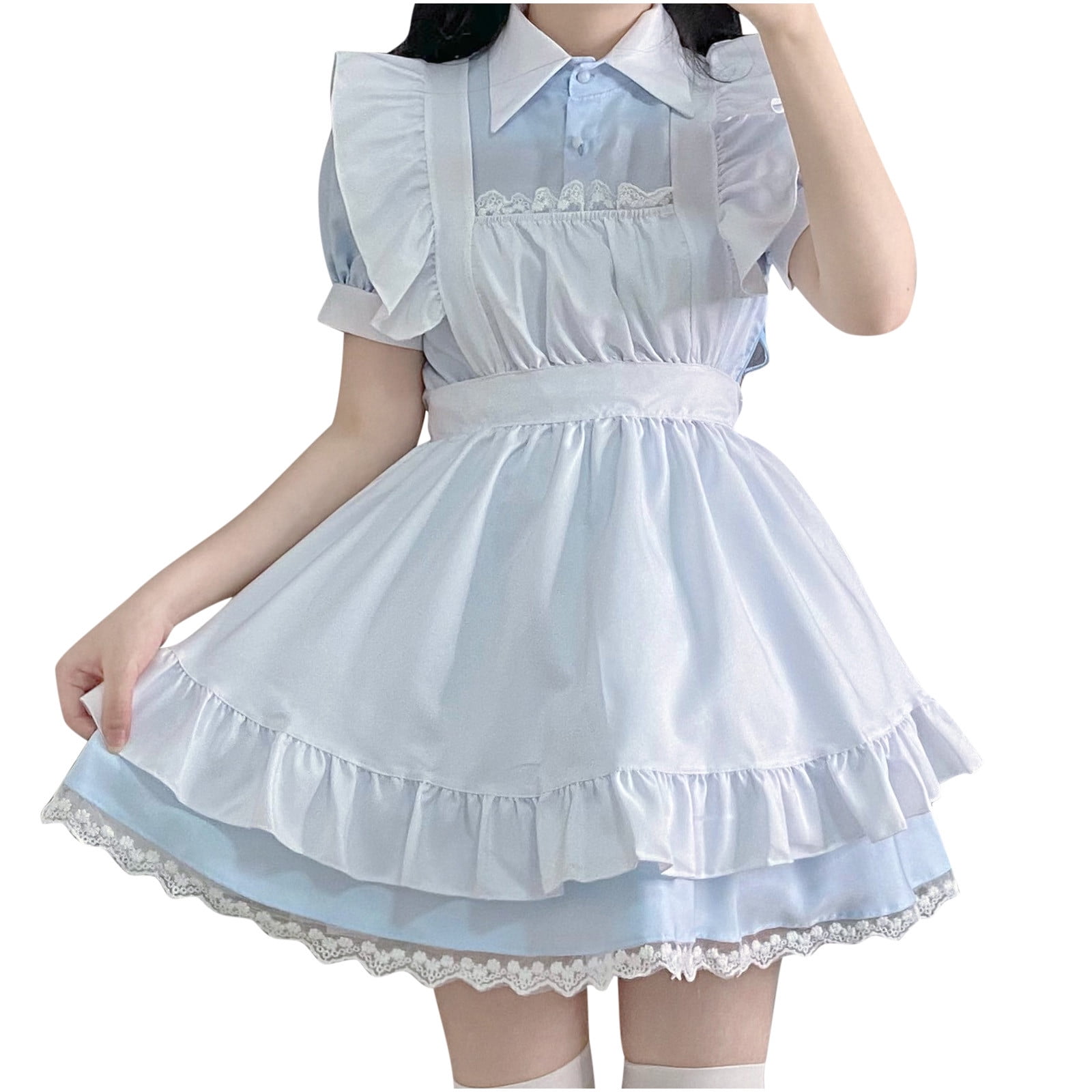 Generic Womens French Maid Costume Anime Party Uniform Lolita Outfits ...