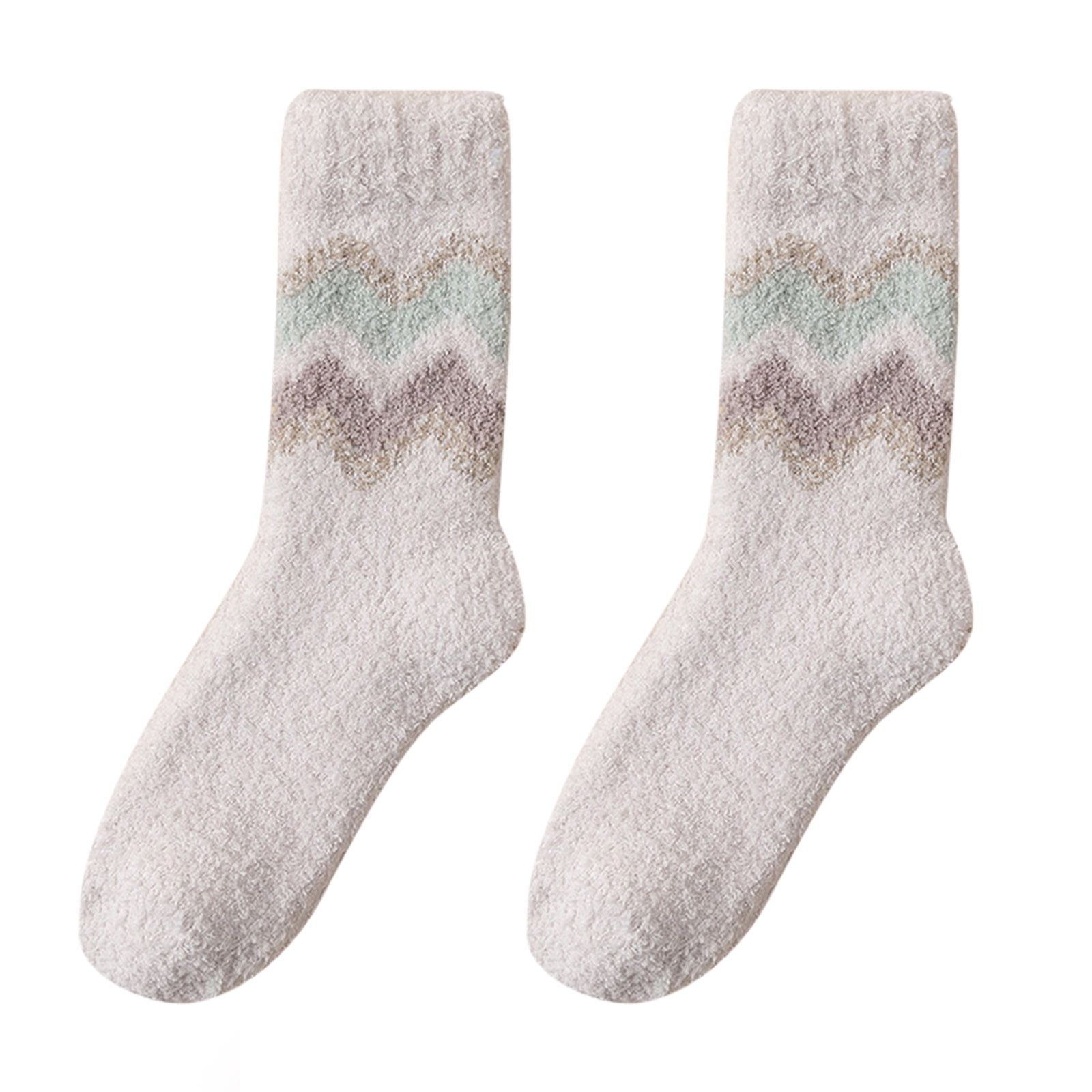 Generic Womens Winter Socks Autumn And Winter Mid Tube Socks Coral ...