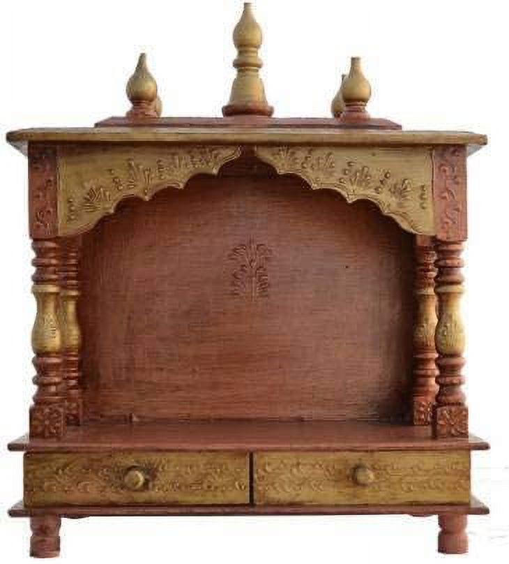 Generic Wooden Temple/Pooja Temple/Pooja Mandap Mandir Solid Wood Home ...