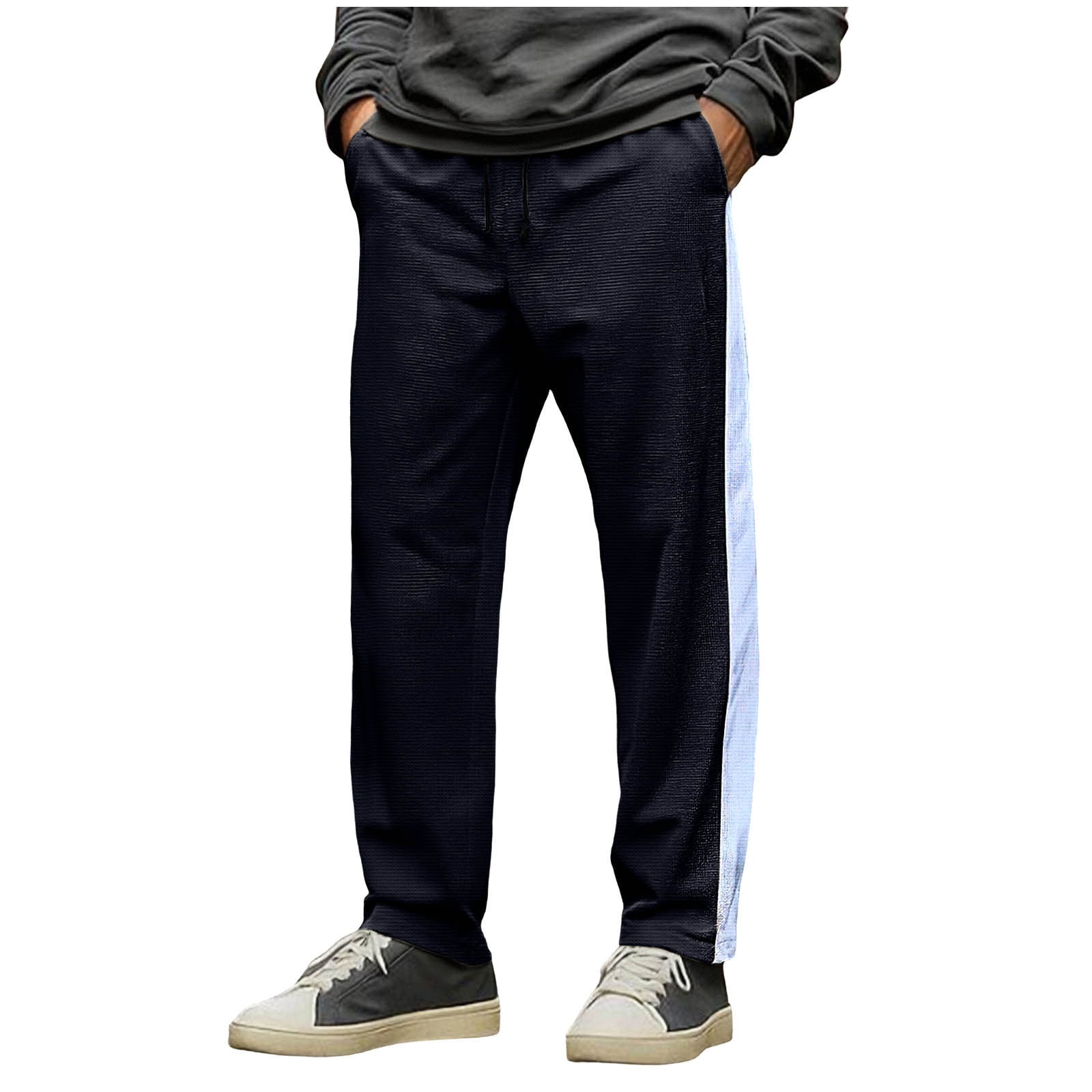 Generic Y2k Stripe Wide Leg Track Pants Drawstring Waist Sweatpants ...