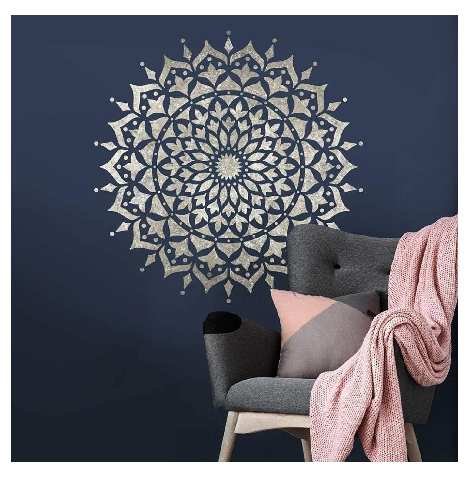 Generosity Mandala Stencil For Walls – Wall Stencil Mandala – Reusable ...
