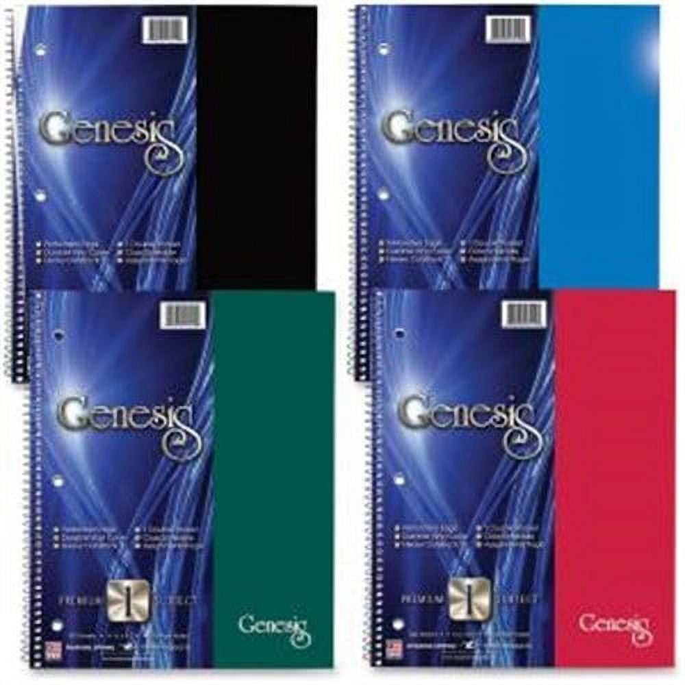 Roaring Spring Genesis 1-Subject Wirebound Notebook 1-Sub, College Ruled, 100/Sheets, 9 x 11 ...