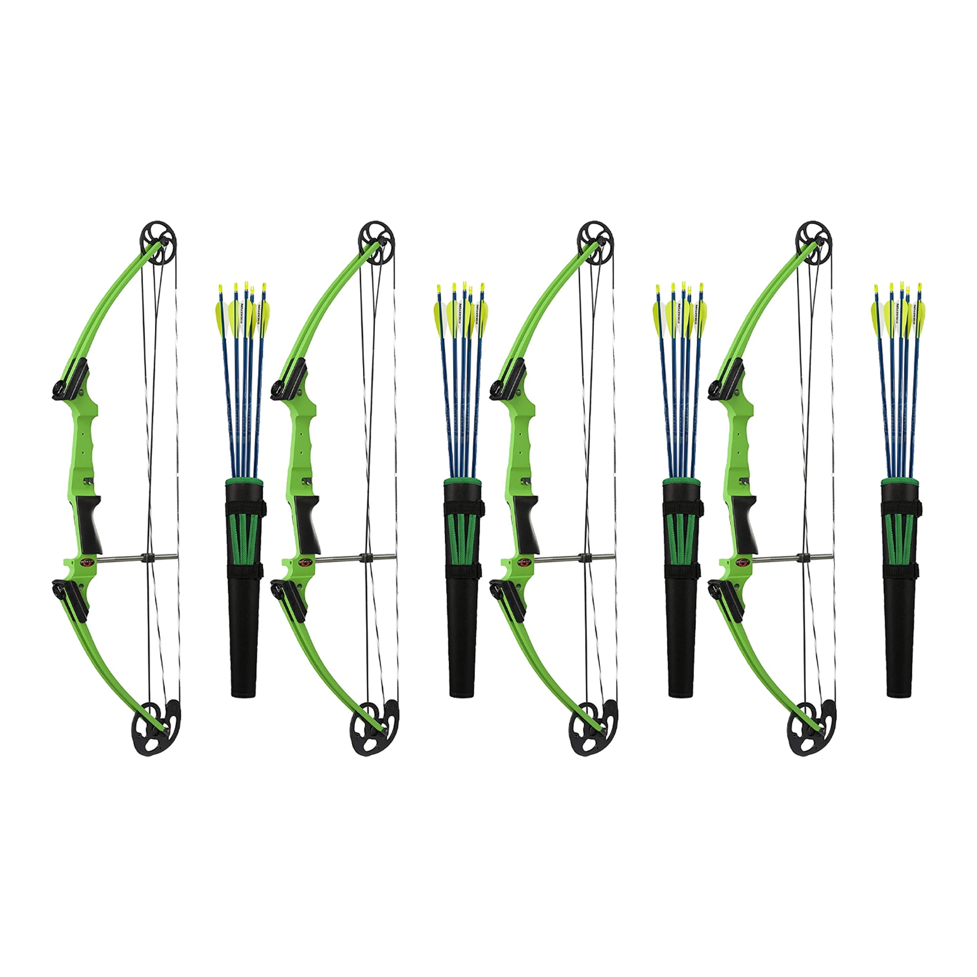 Genesis Archery Left-Handed Compound Bow Archery Kit, Green (4 Pack ...
