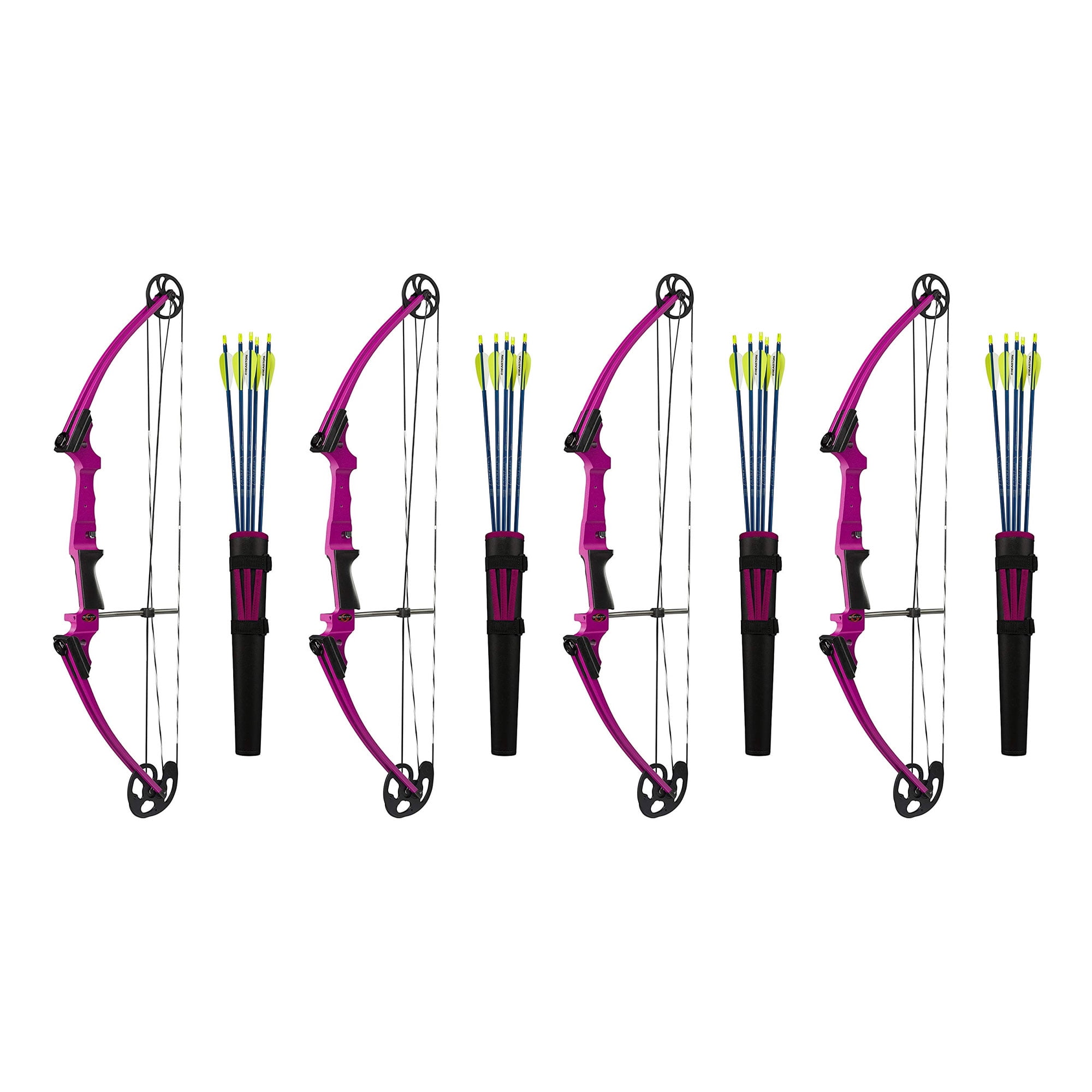 Genesis Archery Left-Handed Compound Bow Archery Kit, Purple (4 Pack ...