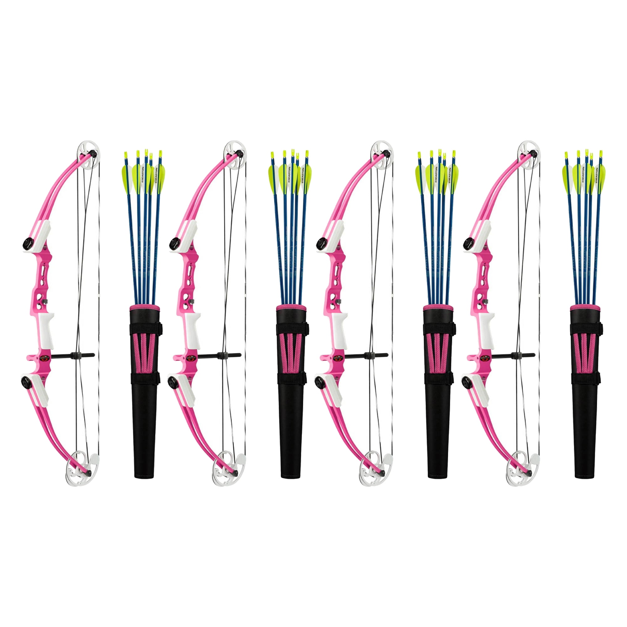 Genesis Archery Mini Compound Bow Archery Right Hand Set, Pink (4 Pack) - Walmart.com