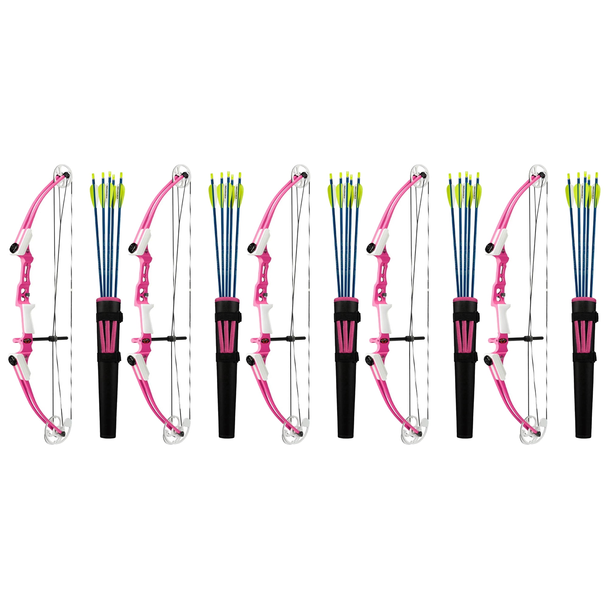 Genesis Archery Mini Compound Bow Archery Right Hand Set, Pink (5 Pack ...