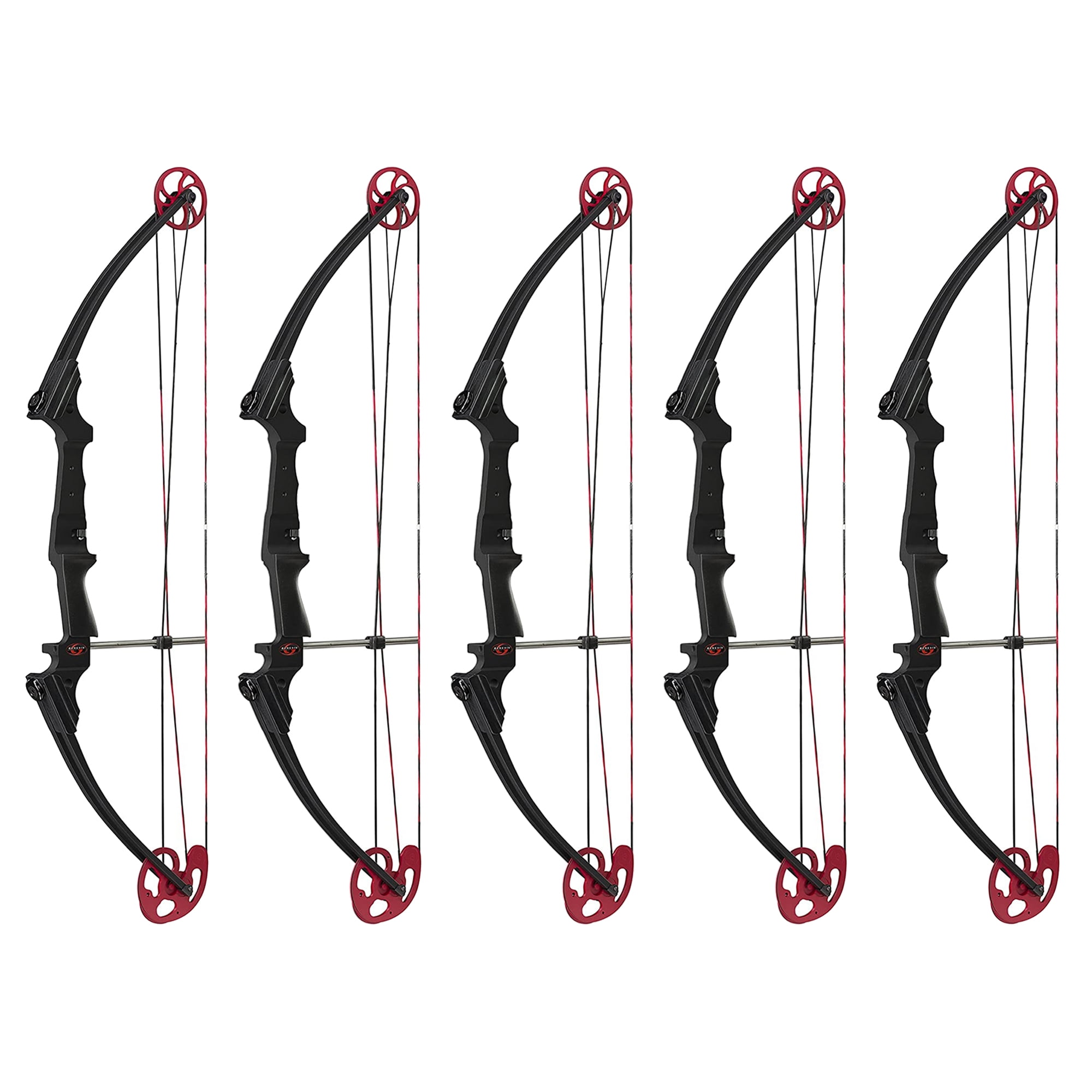 Genesis Archery Original Adjustable Right Handed Bow, Black (5 Pack ...